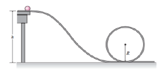 [Solution] A marble starts from rest and rolls witho… | Wizeprep