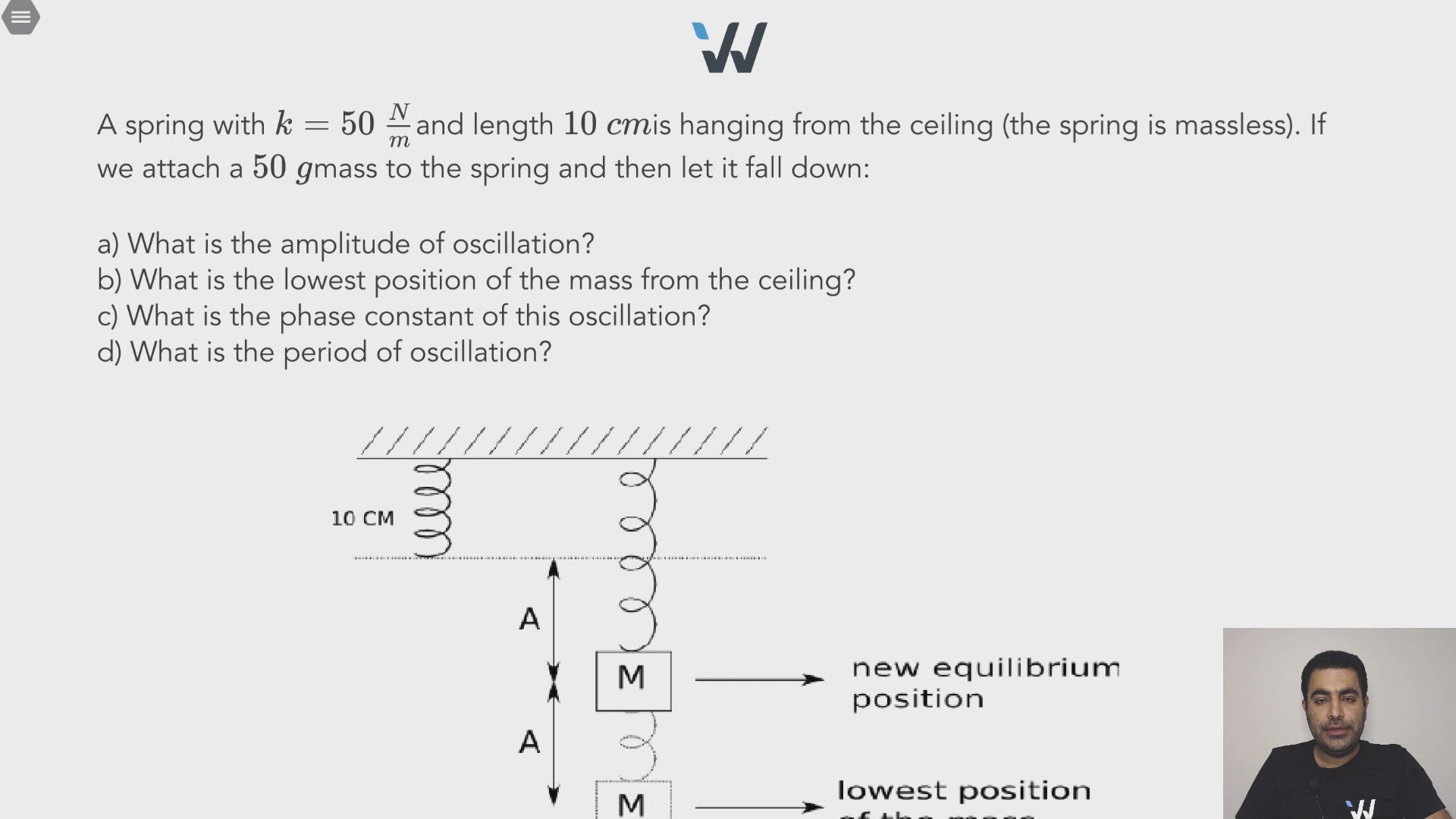 Vertical Springs - Wize University Physics Textbook (Master) | Wizeprep