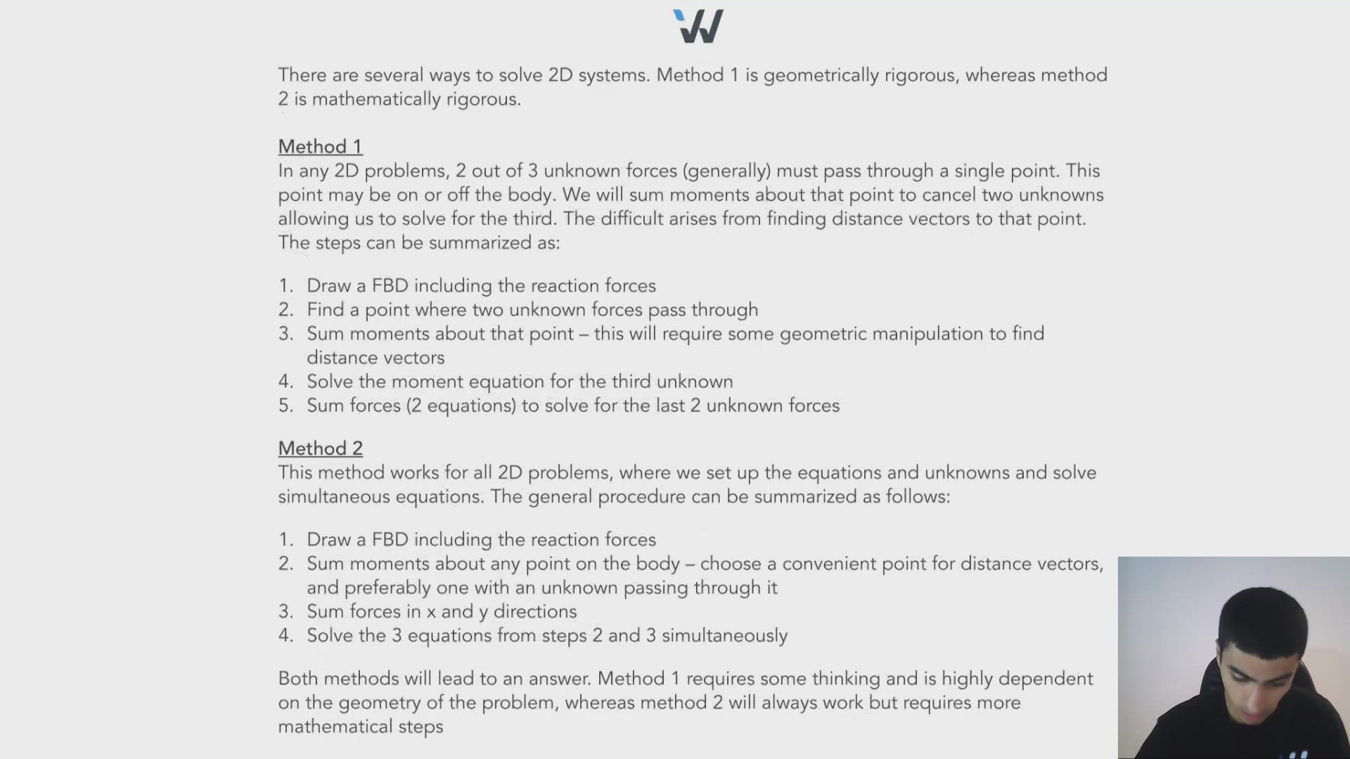 2D Rigid Body Equilibrium - Wize University Statics Textbook (Master ...