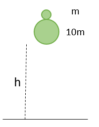 [Solution] Dropping a big and small ball | Wizeprep