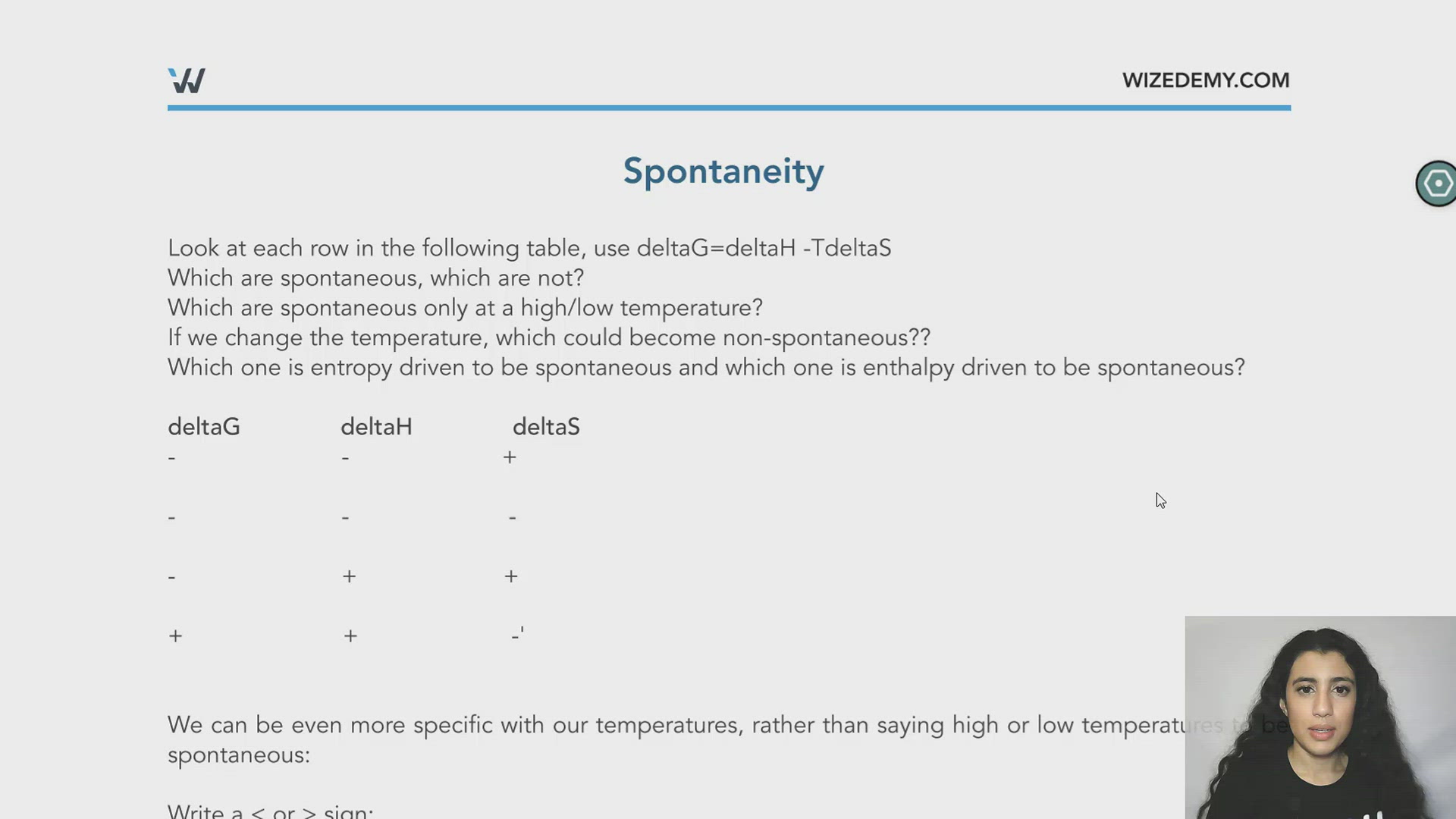 Gibbs Free Energy + Spontaneity - Wize University Chemistry Textbook ...