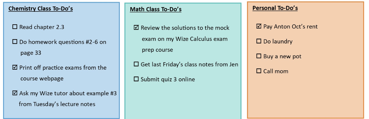 How to Create Agendas and To-Do Lists that Actually Work | Wizeprep Blog