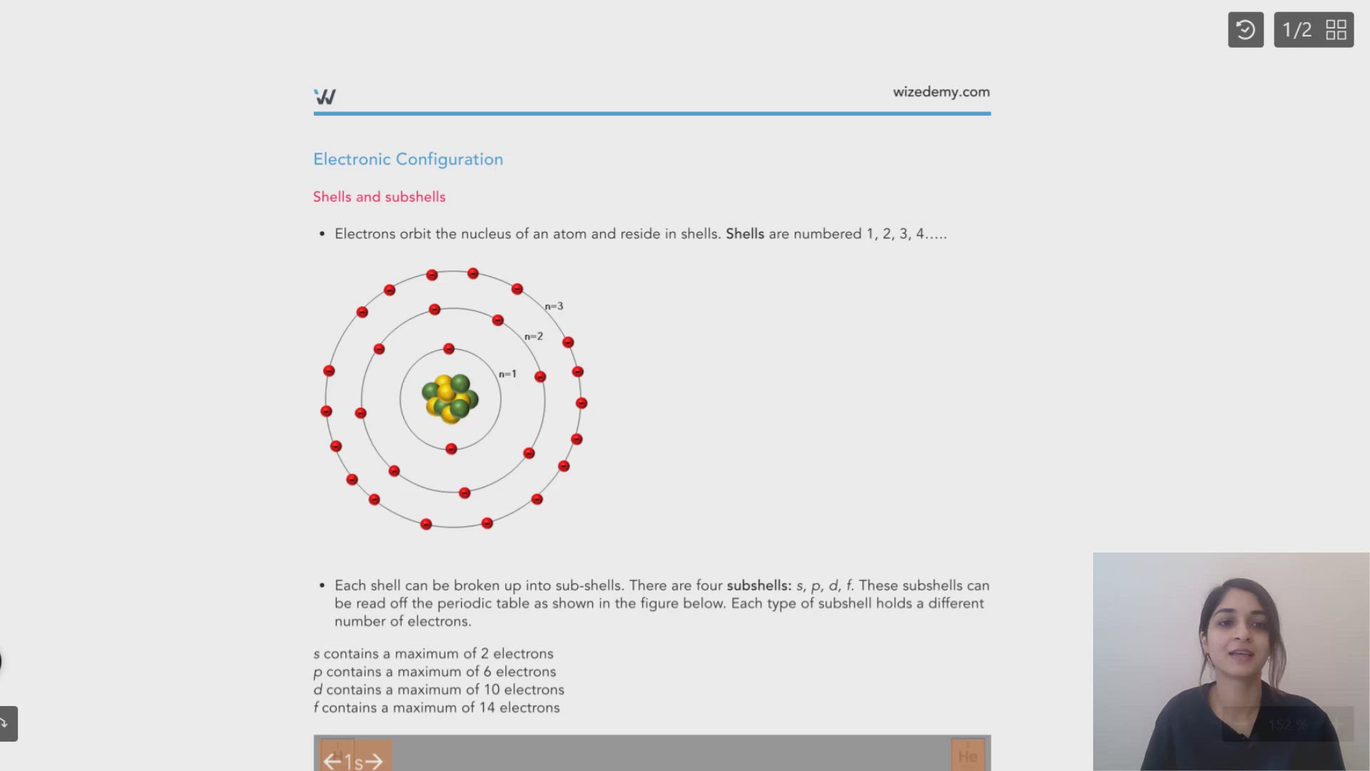 Electronic Configuration for Atoms - Wize University Chemistry Textbook ...