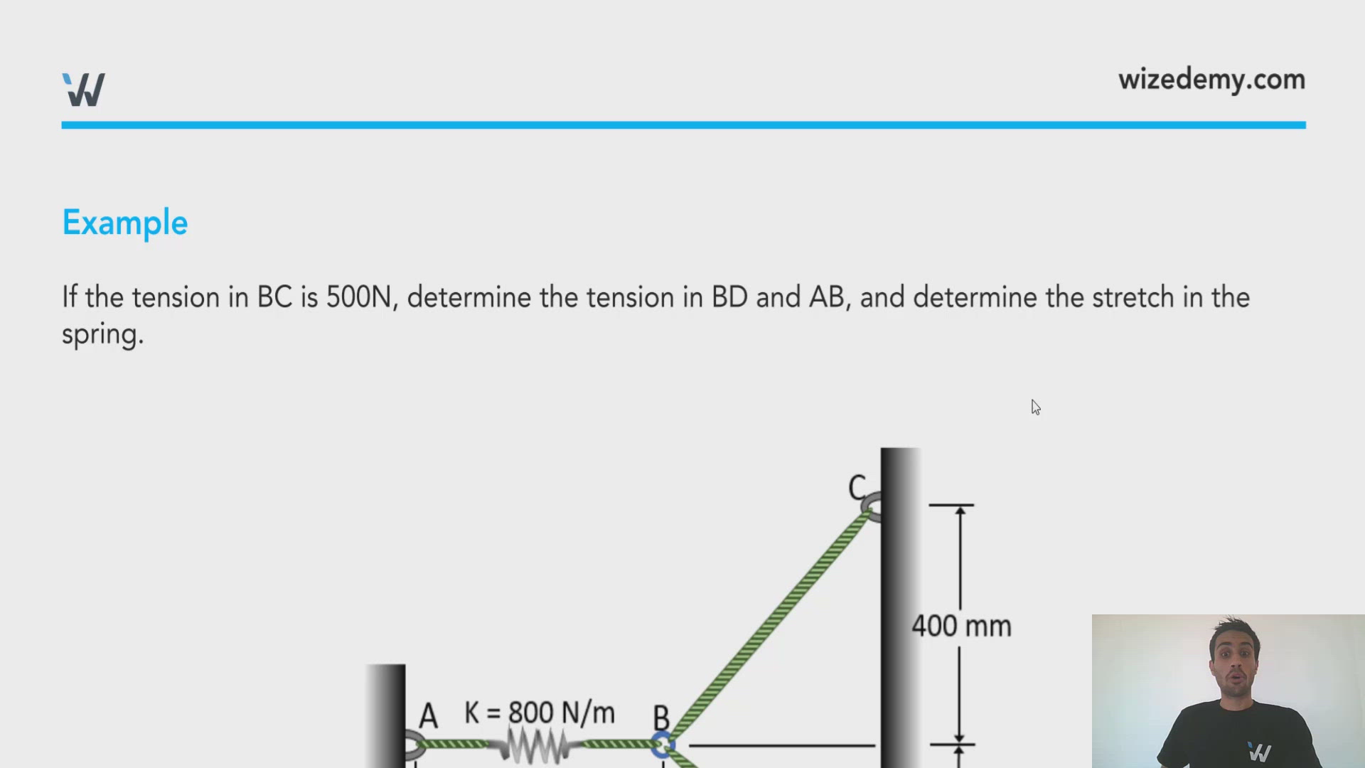 (2D) Pulleys, Ropes, Cables, Springs - Wize University Statics Textbook ...