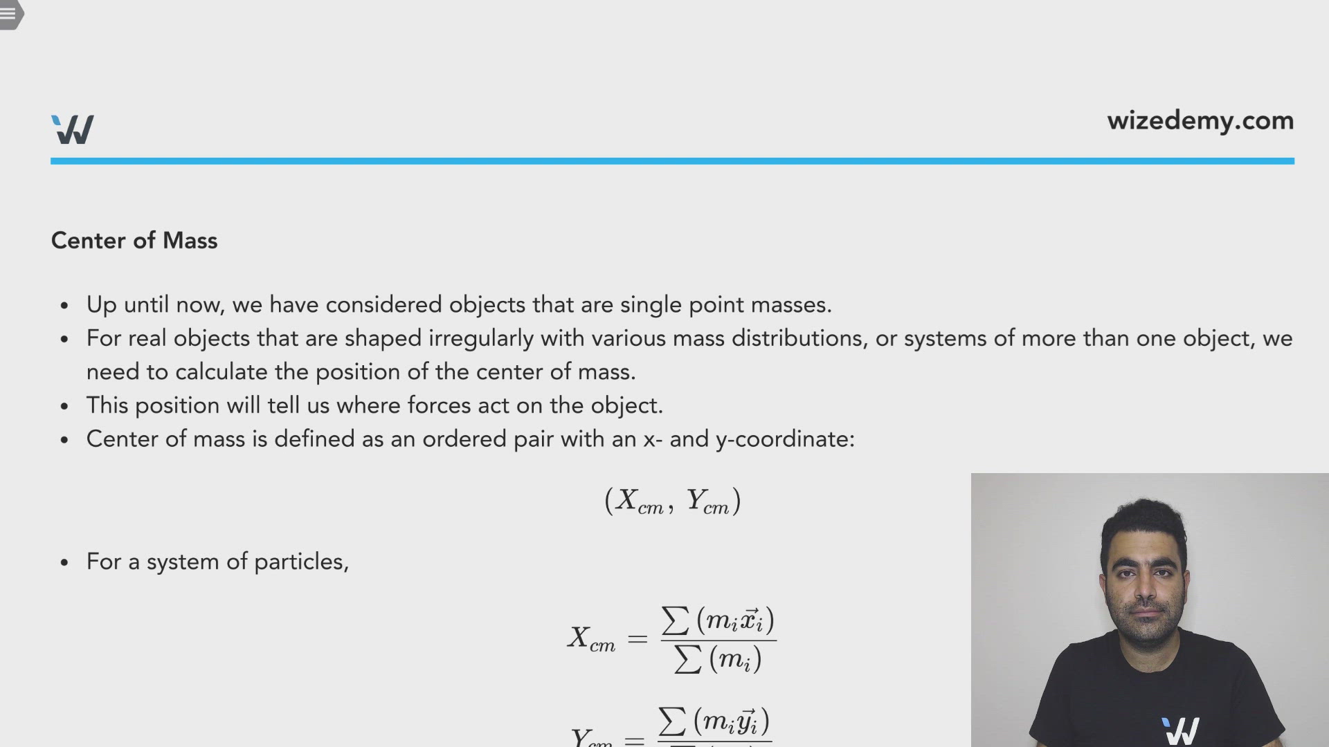 Center of Mass - Wize University Physics Textbook (Master) | Wizeprep