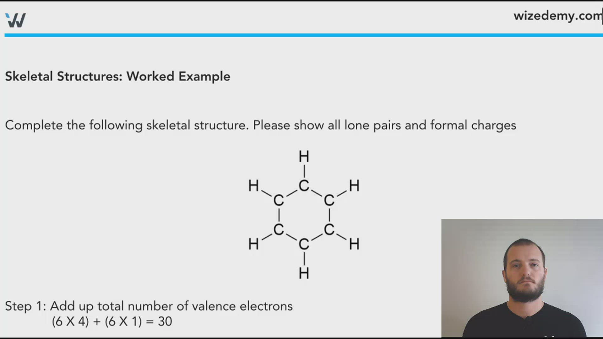 Filling in a Skeletal Structure - Wize University Chemistry Textbook ...