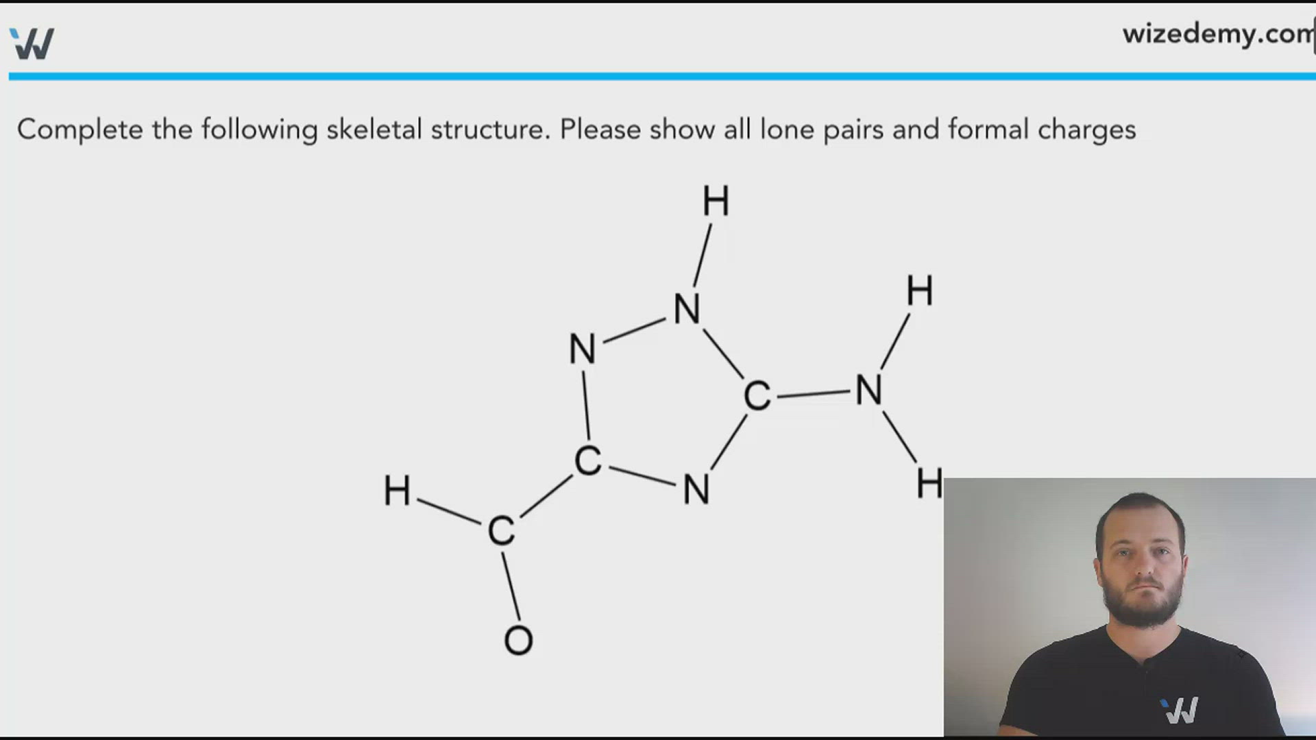 Filling in a Skeletal Structure - Wize University Chemistry Textbook ...