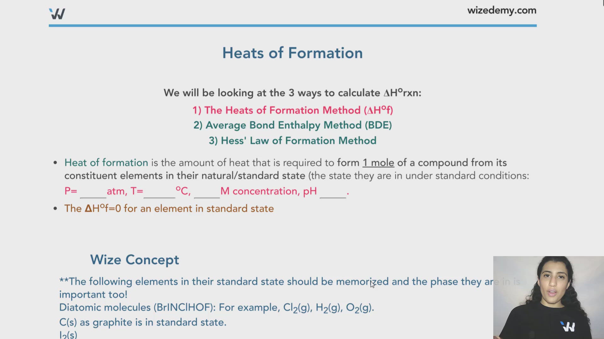 Heats of Formation Method - Wize University Chemistry Textbook | Wizeprep