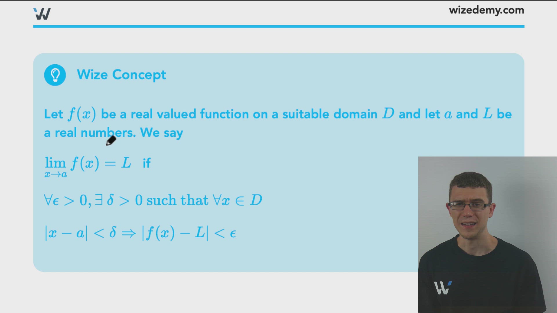 The Epsilon Delta Definition of a Limit - Wize University Calculus 1 Textbook | Wizeprep