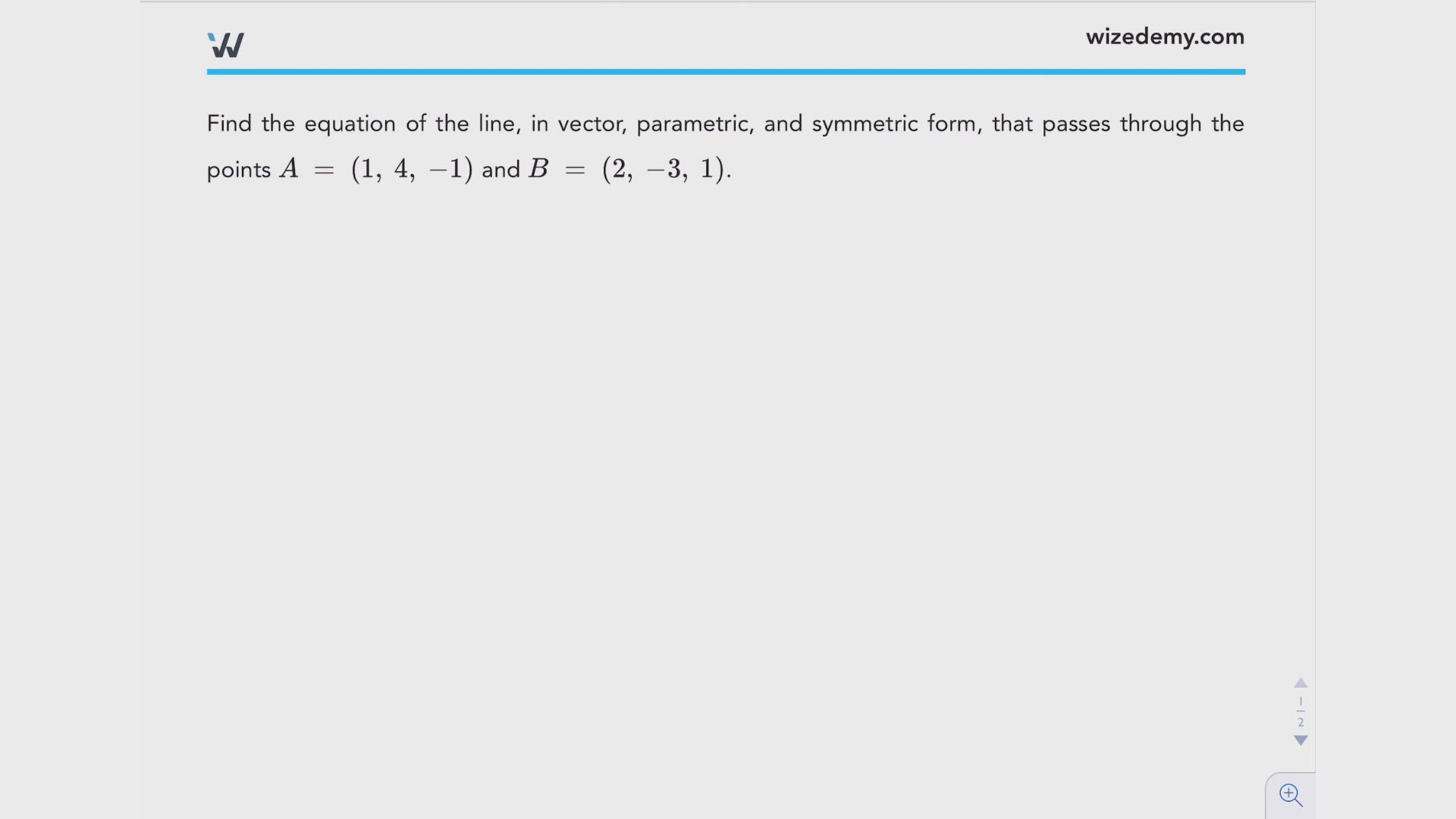 Equation of Lines - Wize University Calculus 3 Textbook | Wizeprep