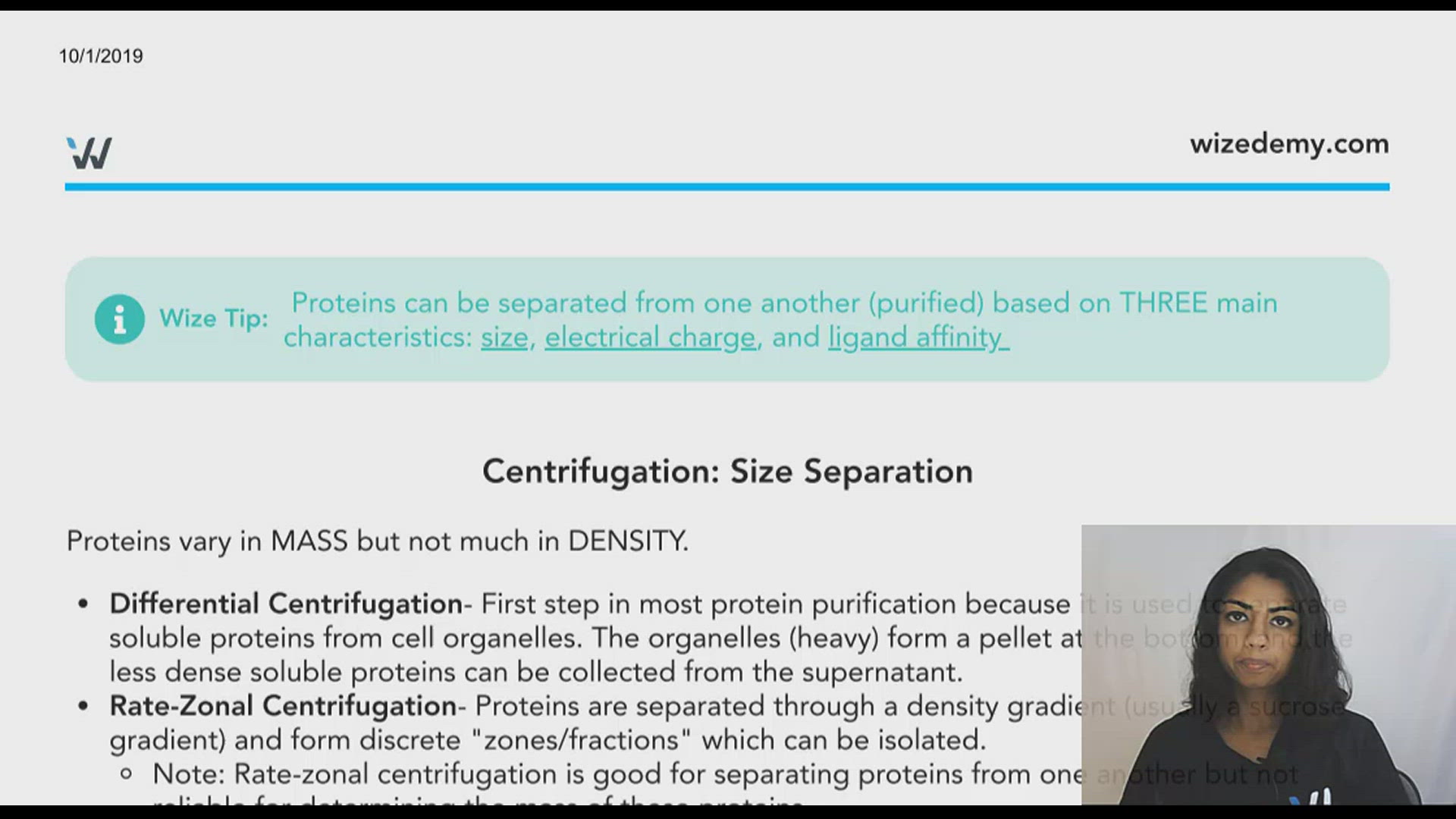 Protein Purification and Analysis - Wize University Biochemistry ...
