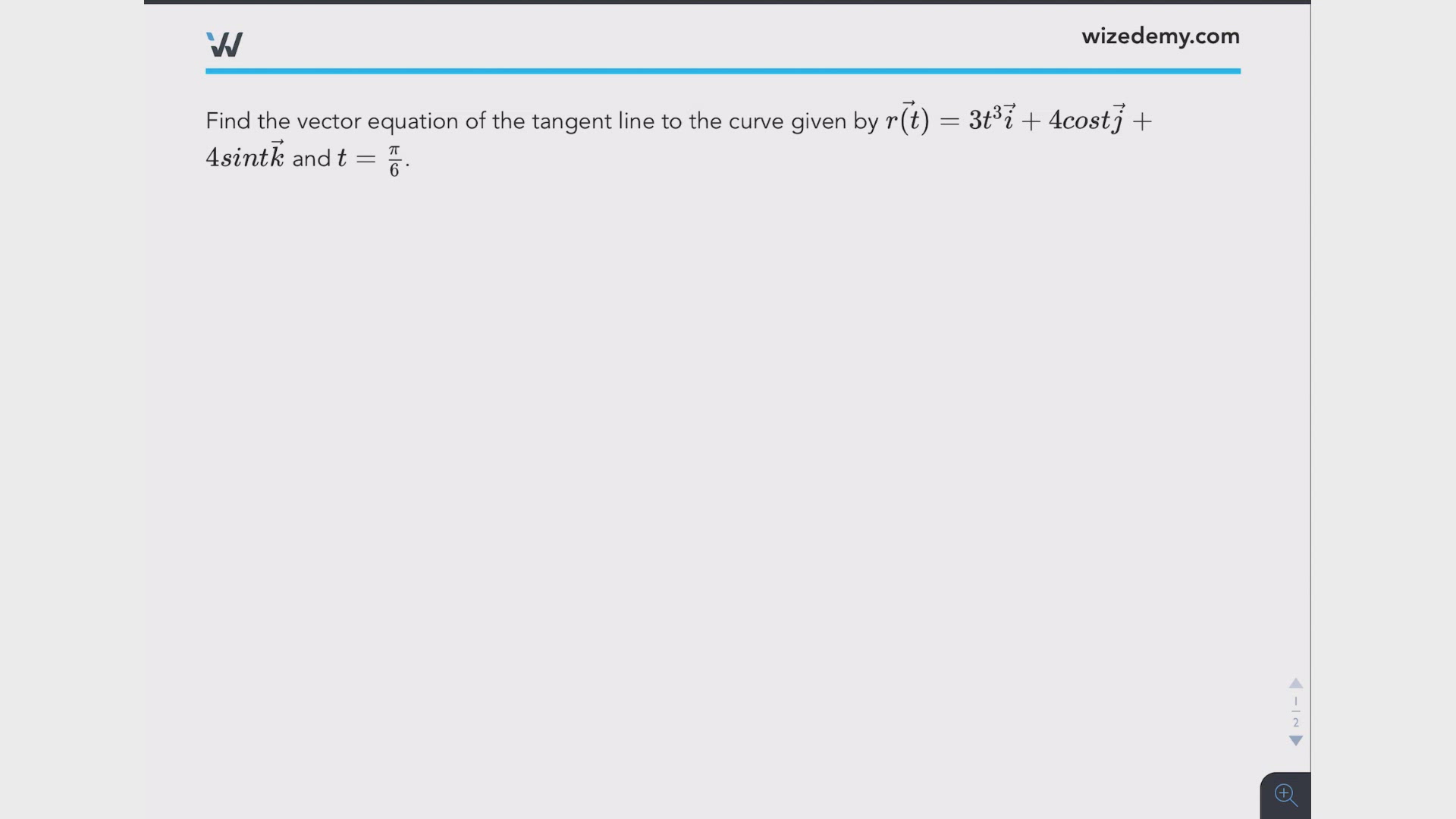Tangent, Normal, Binormal Vectors - Applications of Vector Functions - Wize University Calculus ...