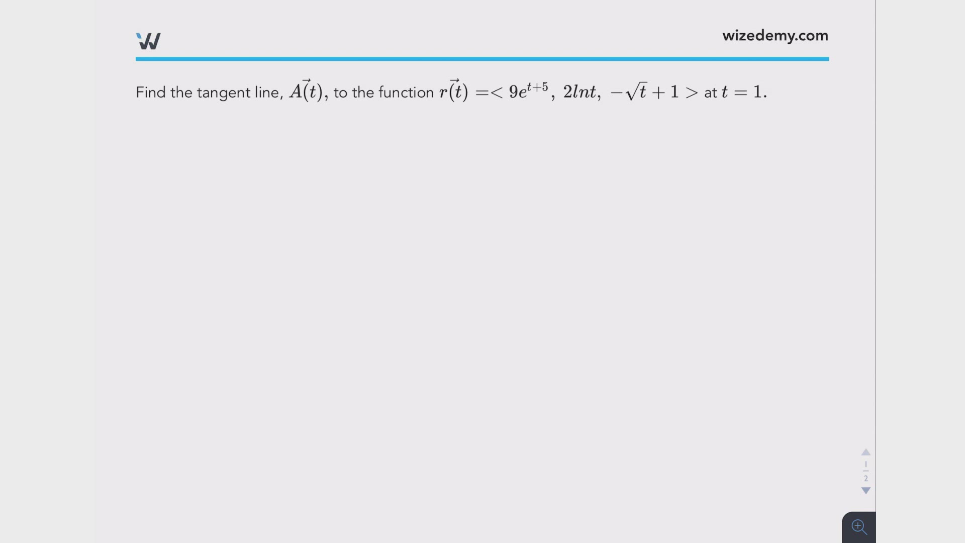 Tangent, Normal, Binormal Vectors - Applications of Vector Functions - Wize University Calculus ...