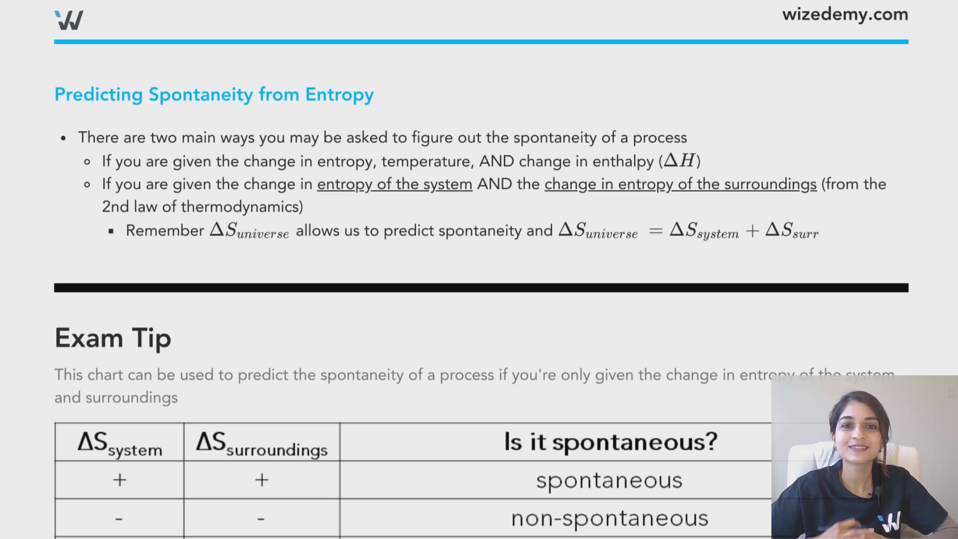 Gibbs Free Energy + Spontaneity - Wize University Chemistry Textbook ...