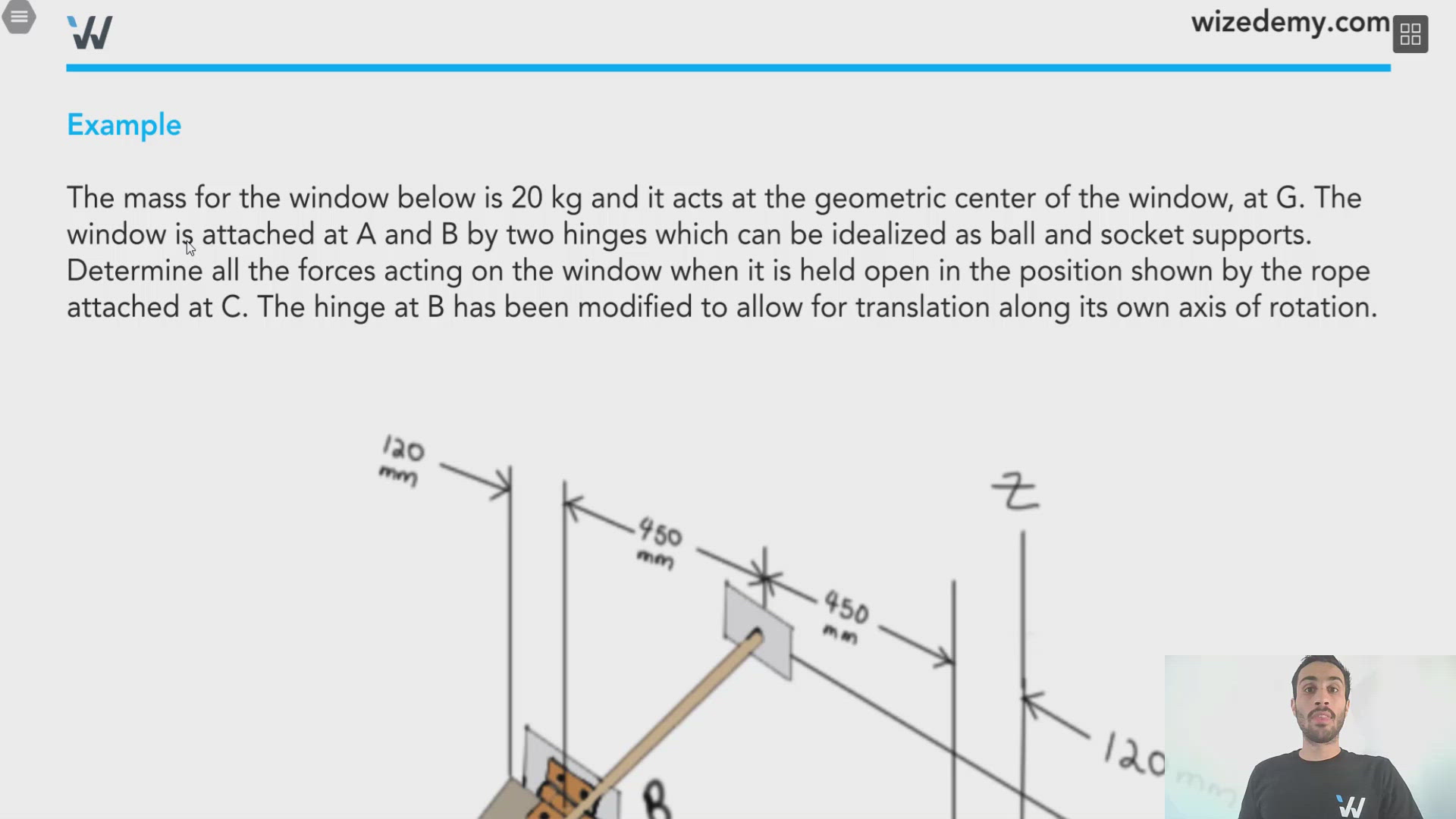 3D Rigid Body Equilibrium - Wize University Statics Textbook (Master ...