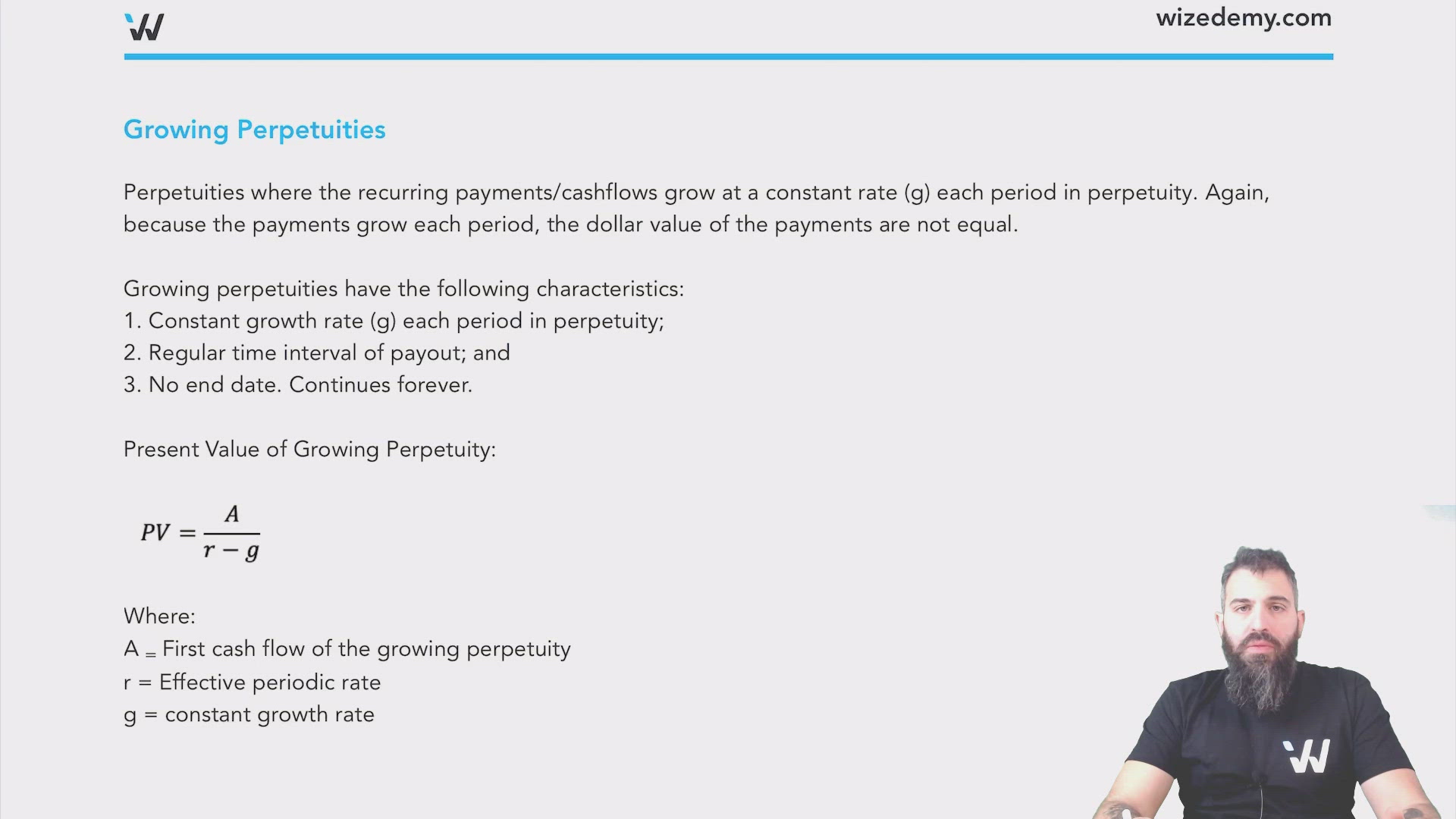 Growing Perpetuities - Wize University Introduction to Finance Textbook ...