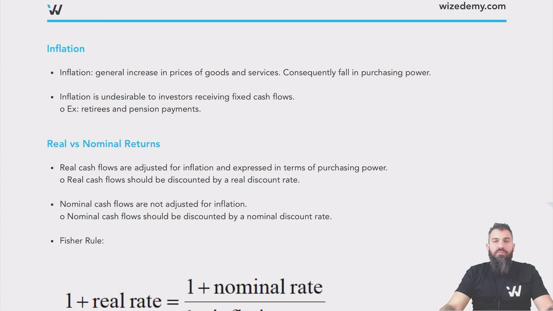 Real Return - Wize University Introduction to Finance Textbook | Wizeprep