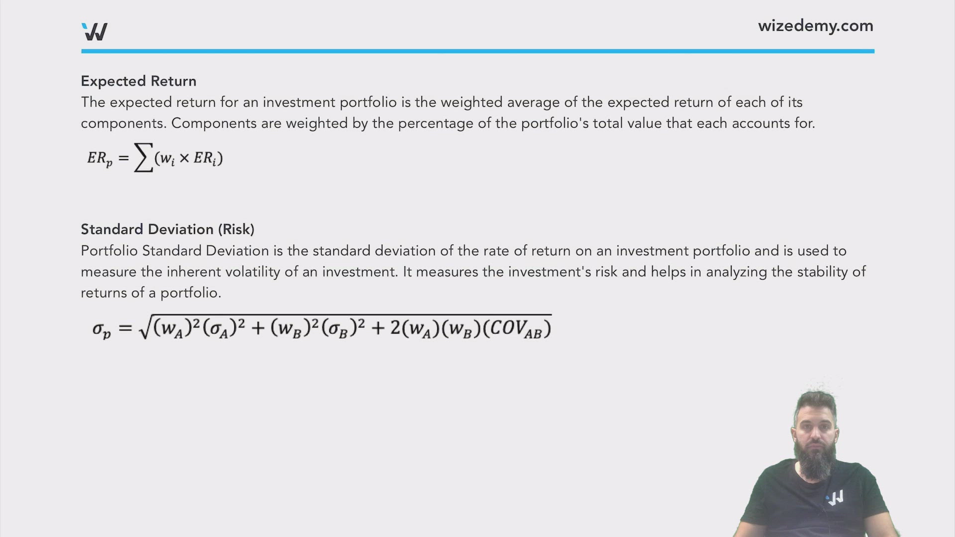 Portfolio Risk and Return - Wize University Introduction to Finance Textbook | Wizeprep