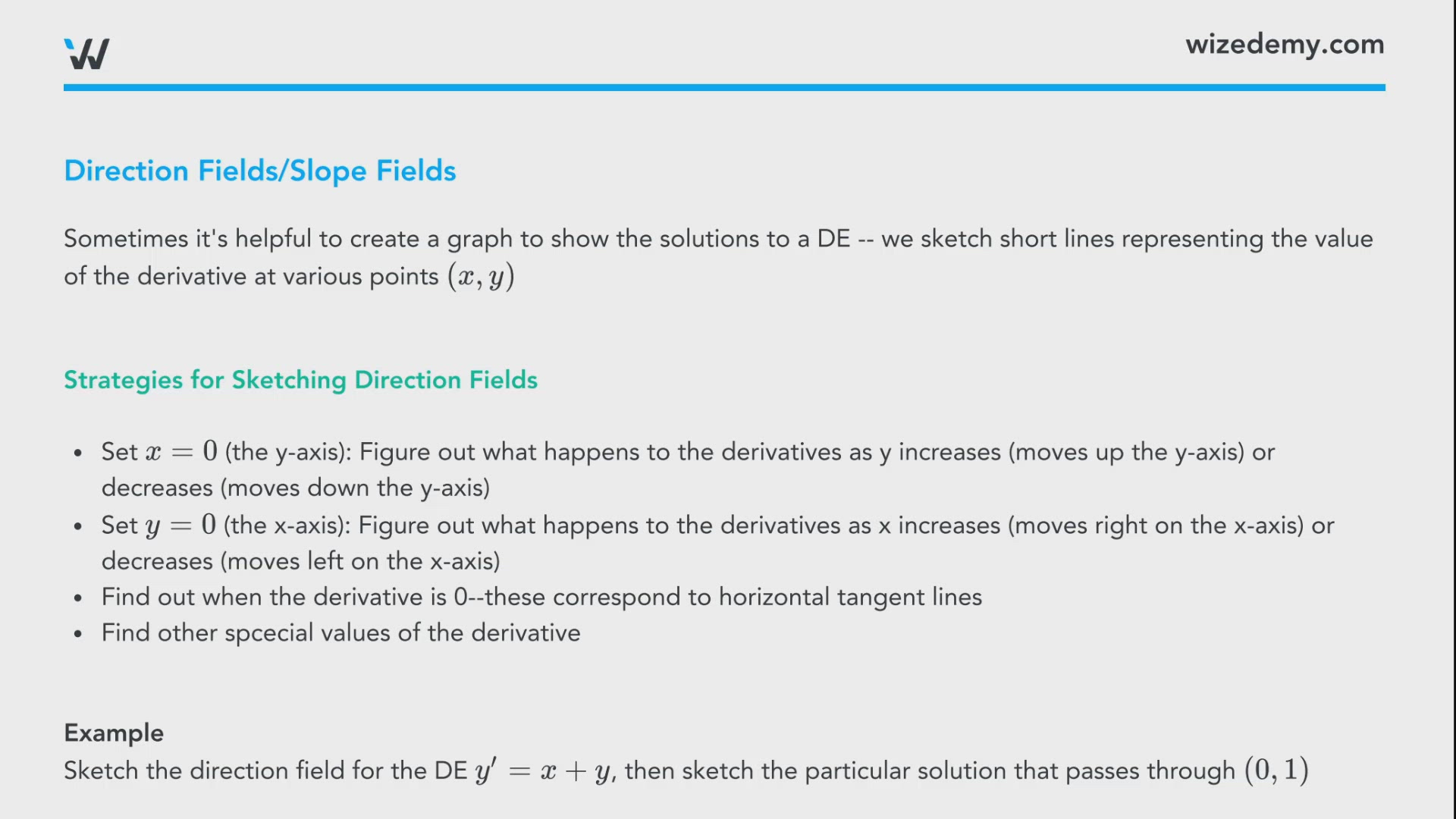 Basics of Differential Equations - Wize University Calculus 2 Textbook | Wizeprep