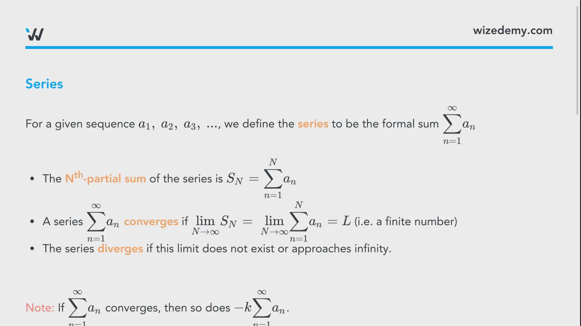 Basic Definitions - Wize University Calculus 2 Textbook | Wizeprep