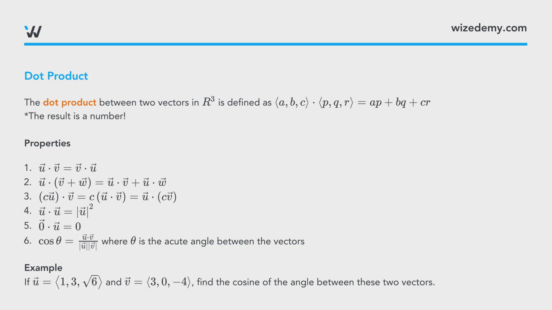 Vector Geometry - Wize University Calculus 2 Textbook | Wizeprep