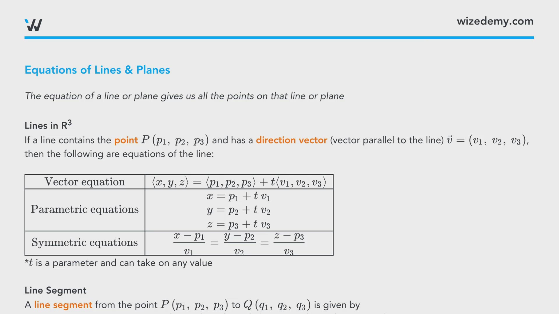 Vector Geometry - Wize University Calculus 2 Textbook | Wizeprep