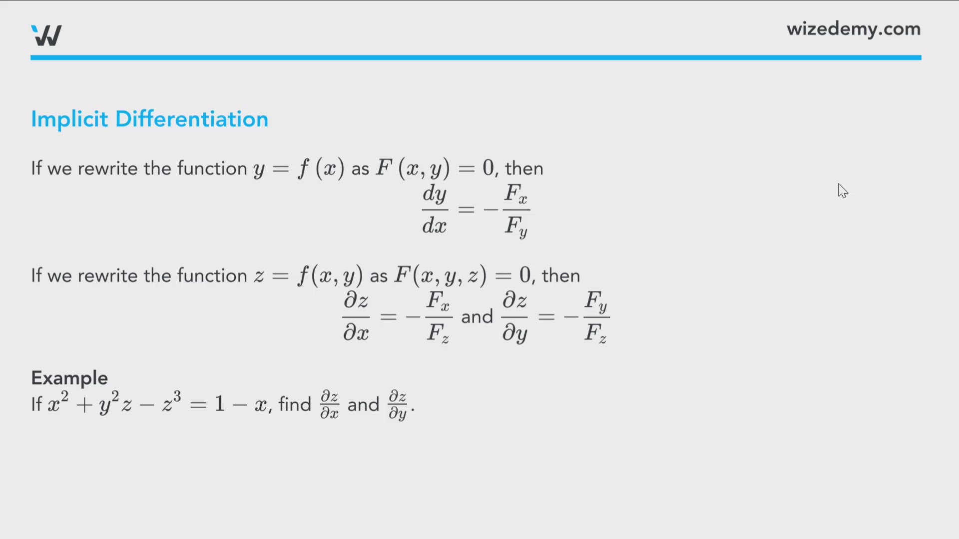 Chain Rule - Wize University Calculus 2 Textbook | Wizeprep