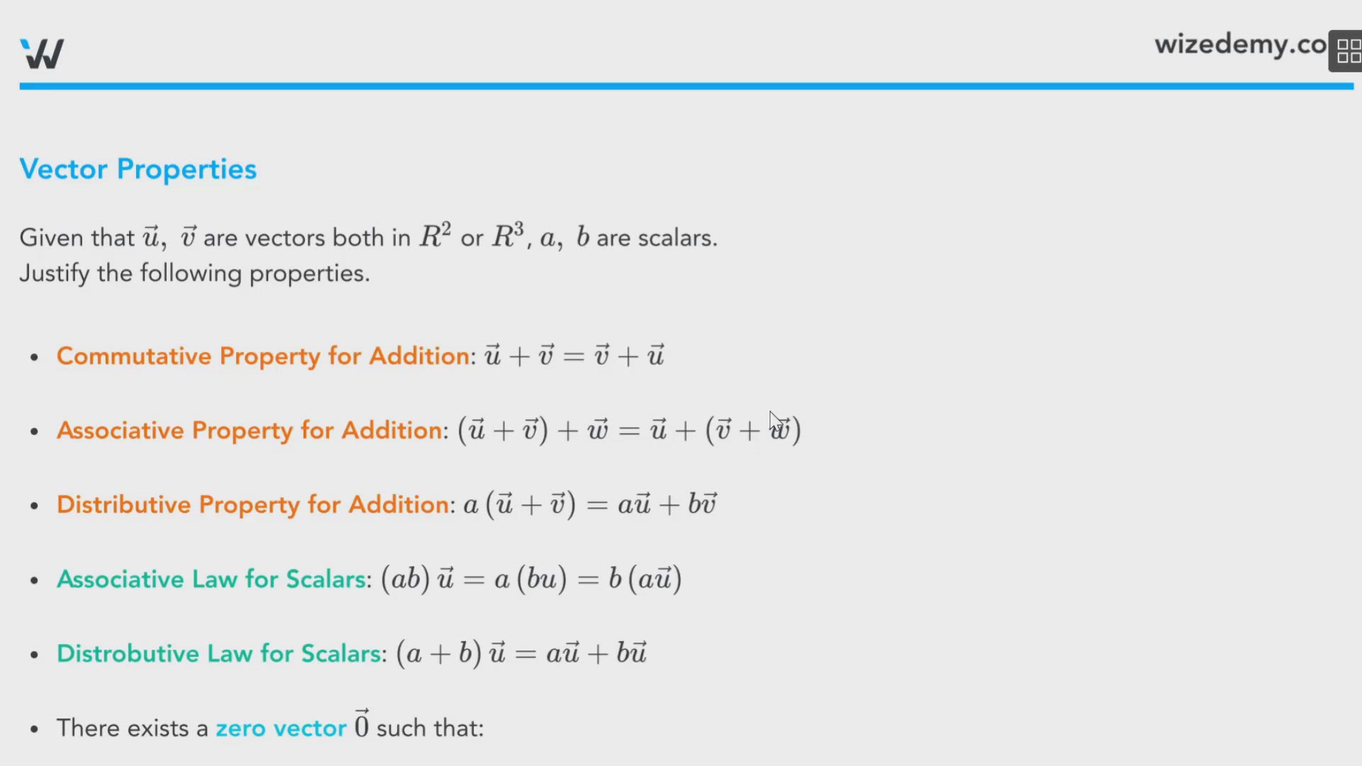 Vector Operations - Wize High School Grade 12 Calculus Textbook | Wizeprep