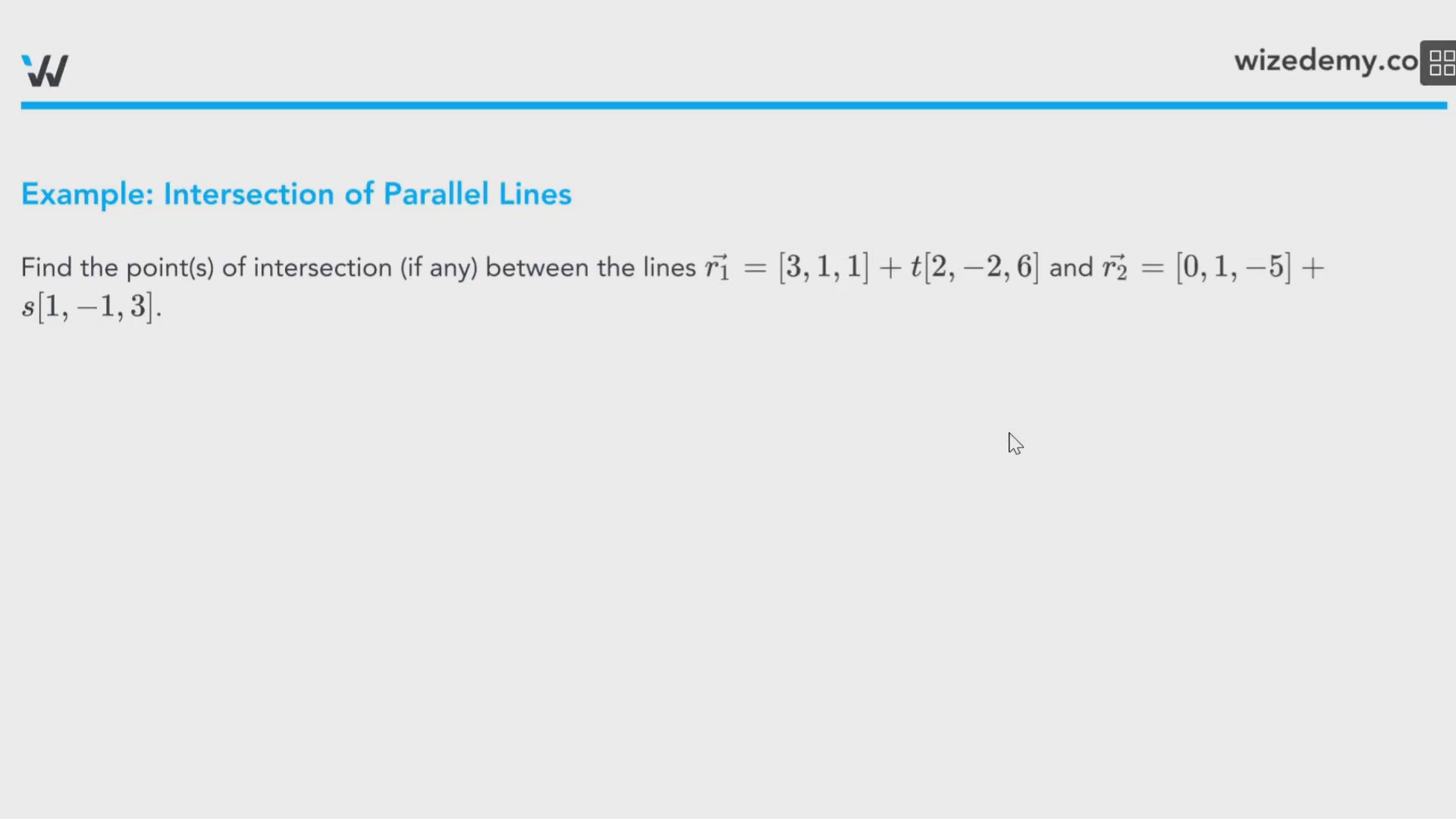 Intersection of 2 Lines - Wize High School Grade 12 Calculus Textbook ...