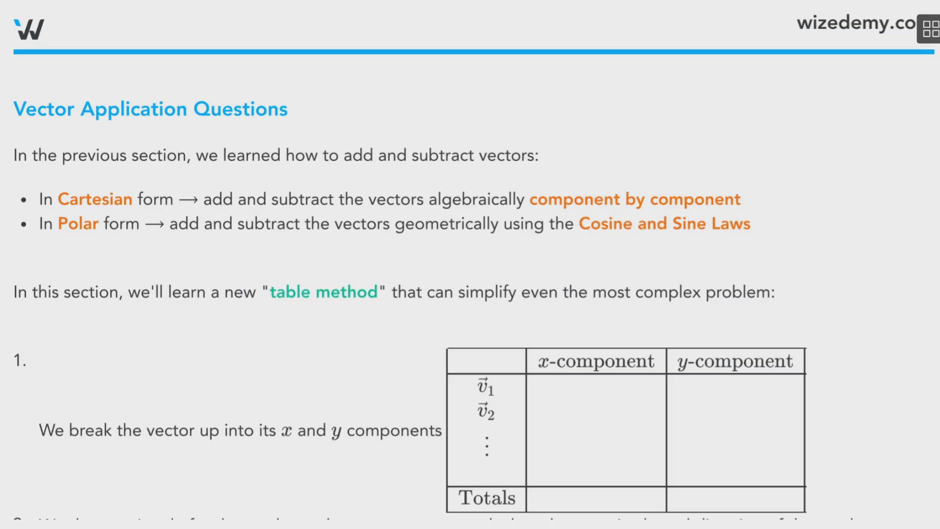 Vector Applications - Wize High School Grade 12 Calculus Textbook ...