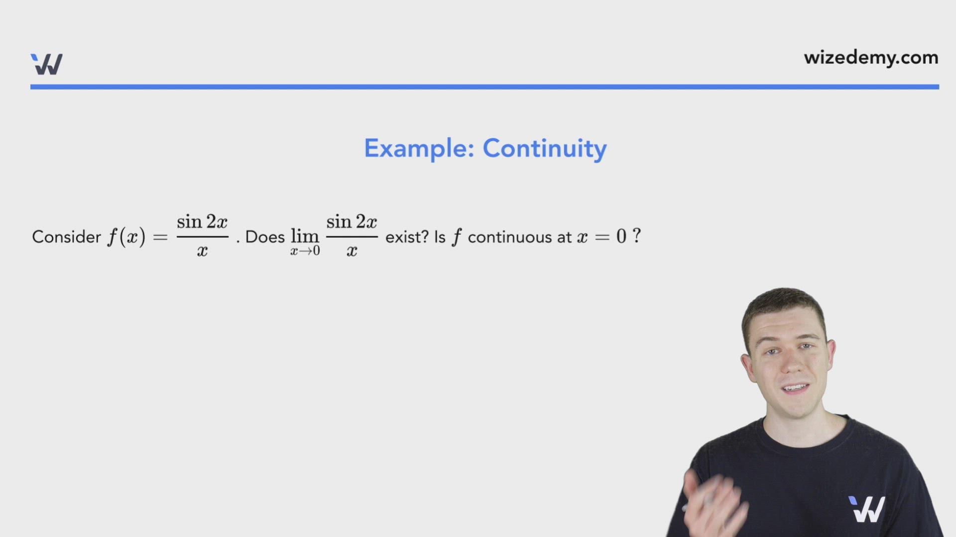 Continuity - Wize University Calculus 1 Textbook | Wizeprep