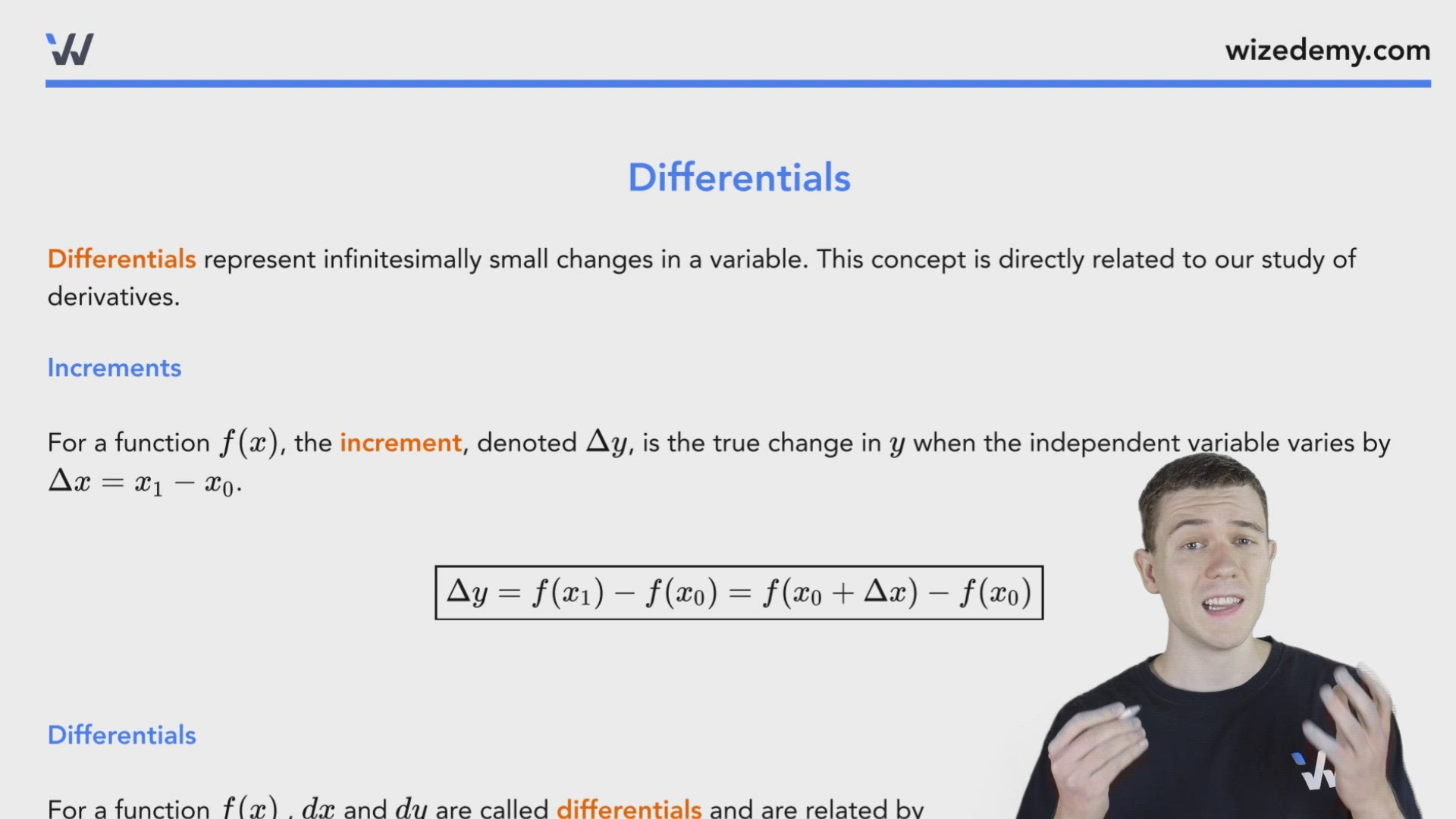 Differentials - Wize University Calculus 1 Textbook | Wizeprep