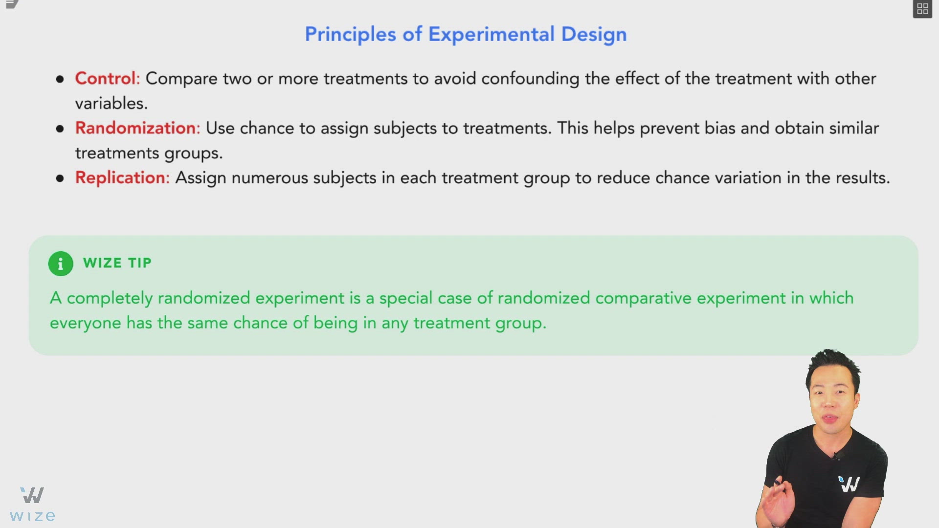 Types of Experimental Designs - Wize University Statistics Textbook ...