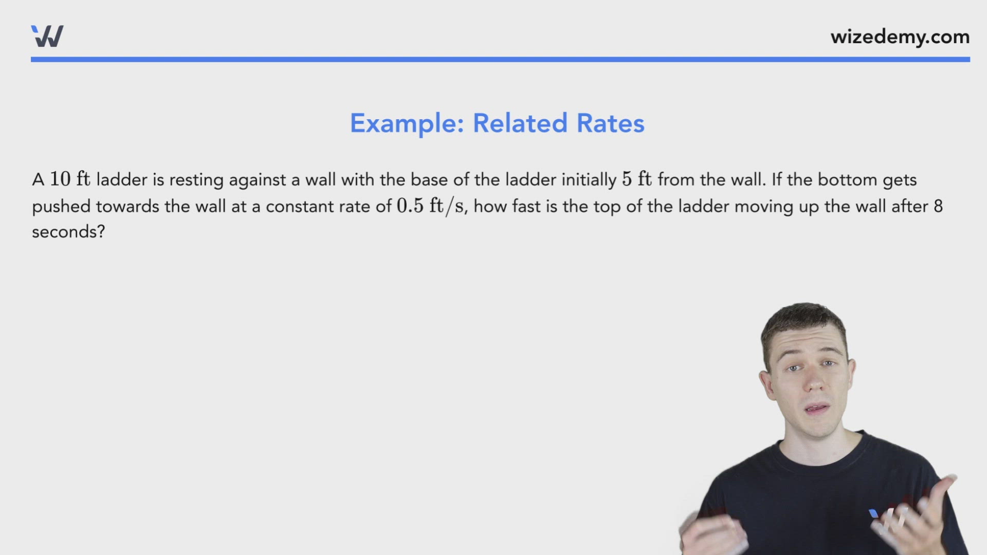Related Rates - Wize University Calculus 1 Textbook | Wizeprep