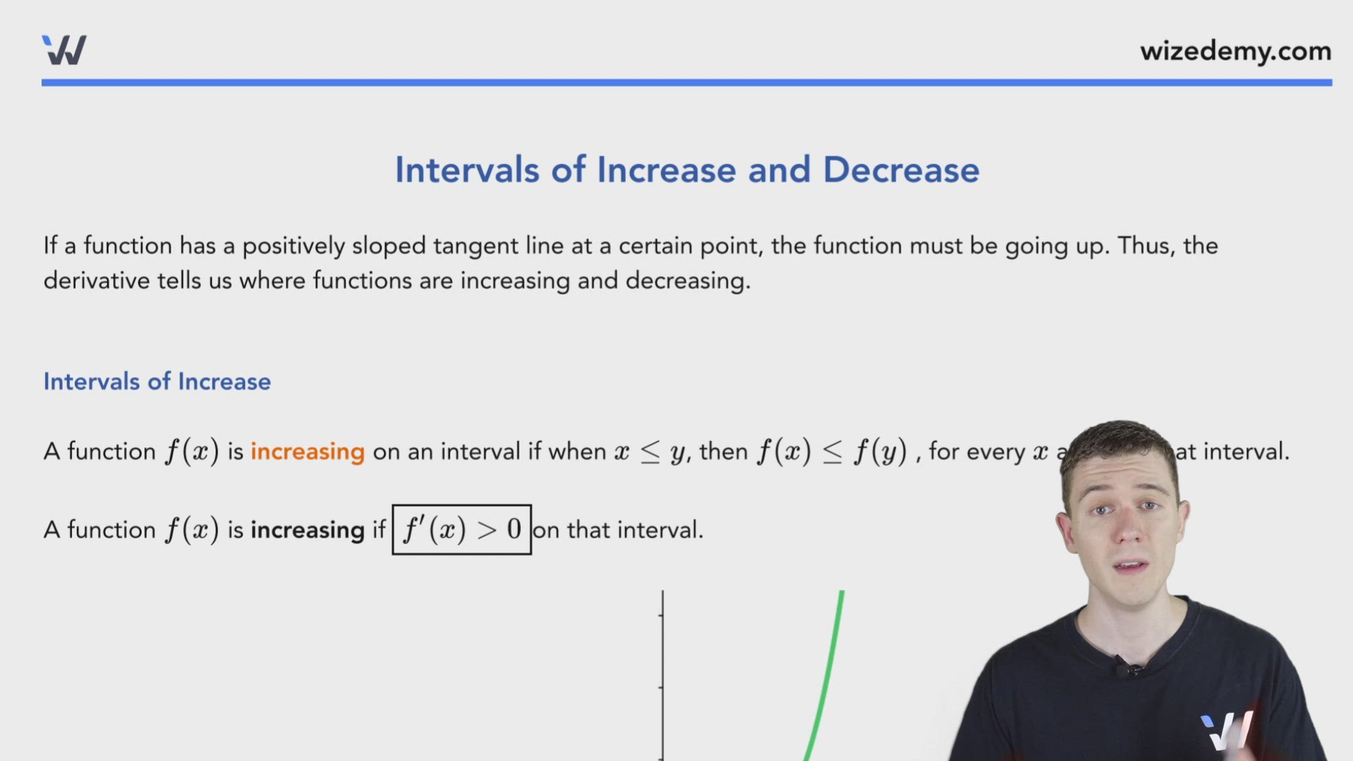 Intervals Of Increase And Decrease Wize University Calculus 1 Intervals Of Increase And Decrease Wize University Calculus 1