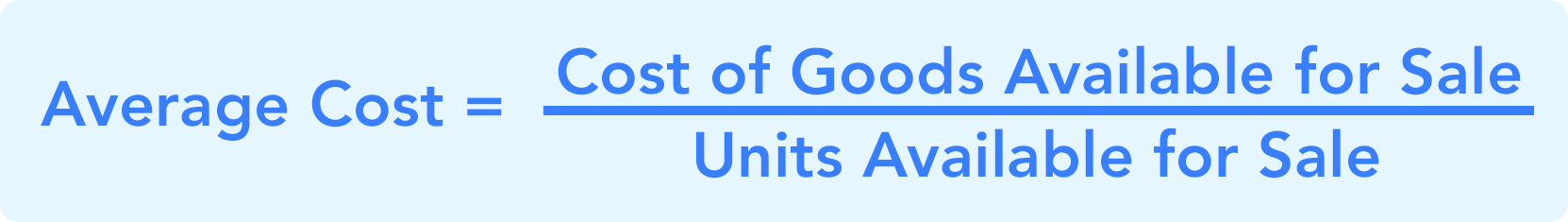 Average Cost Method (Periodic) - Wize University Introduction to ...