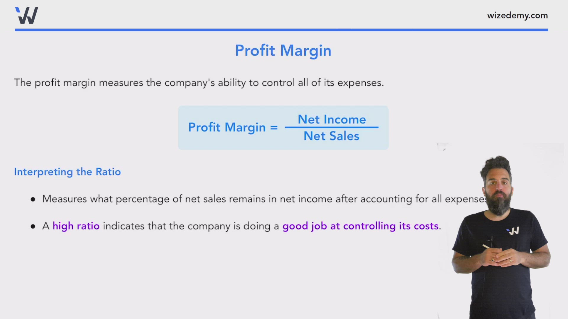 Profit Margin - Wize University Introduction to Financial Accounting ...