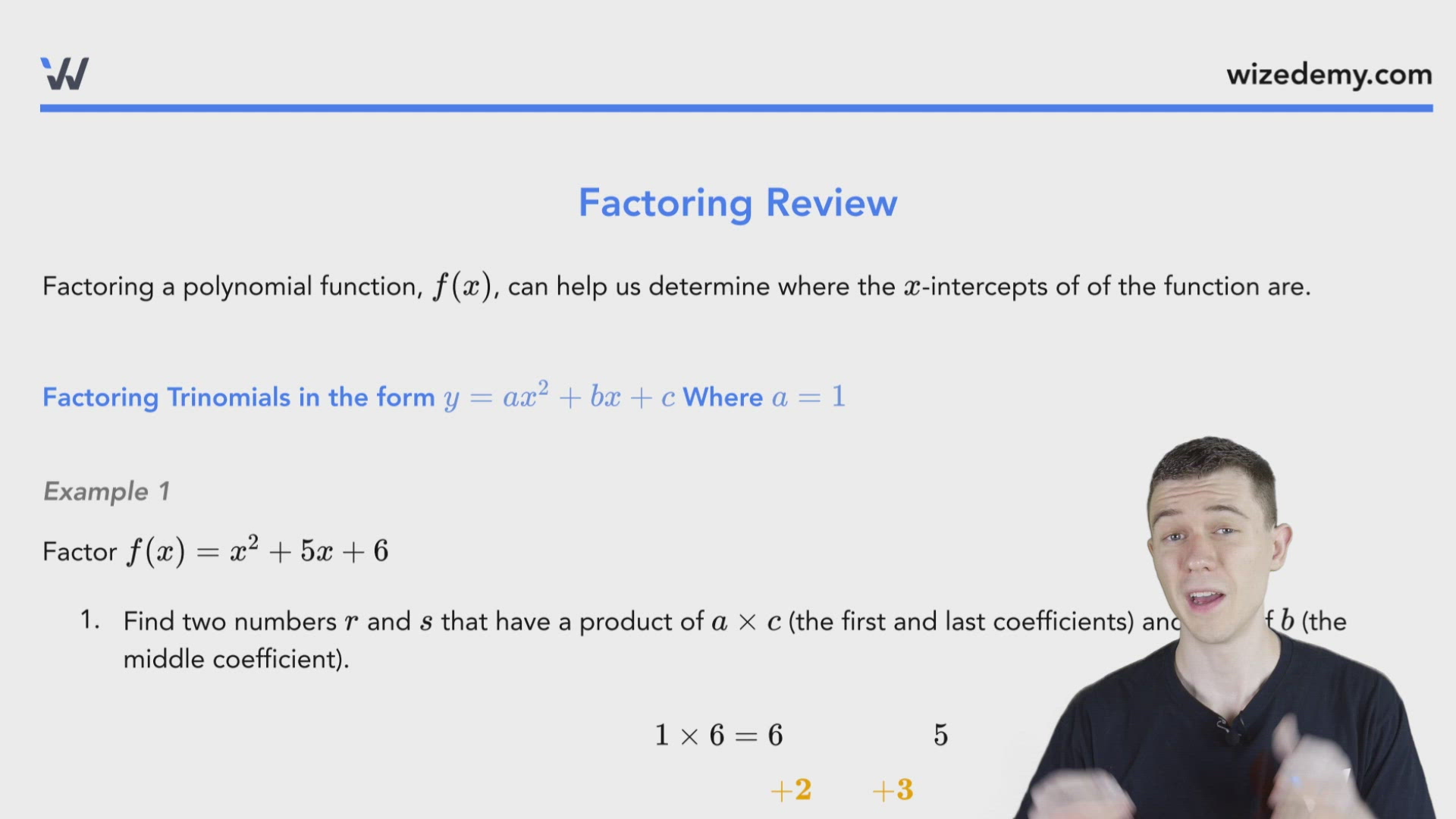 Factoring - Wize University Calculus 1 Textbook | Wizeprep