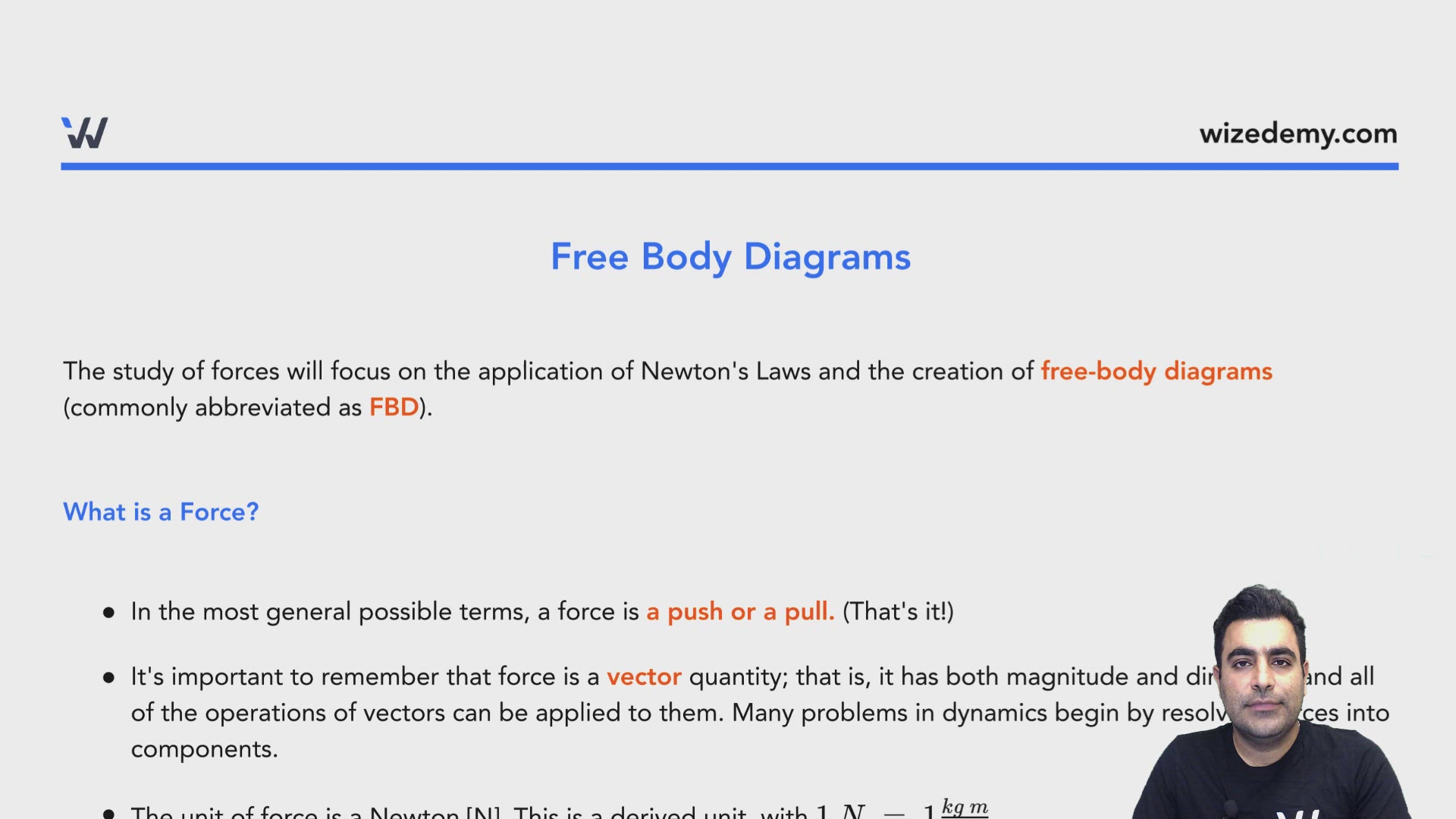 Free Body Diagrams - Wize University Physics Textbook (Master) | Wizeprep