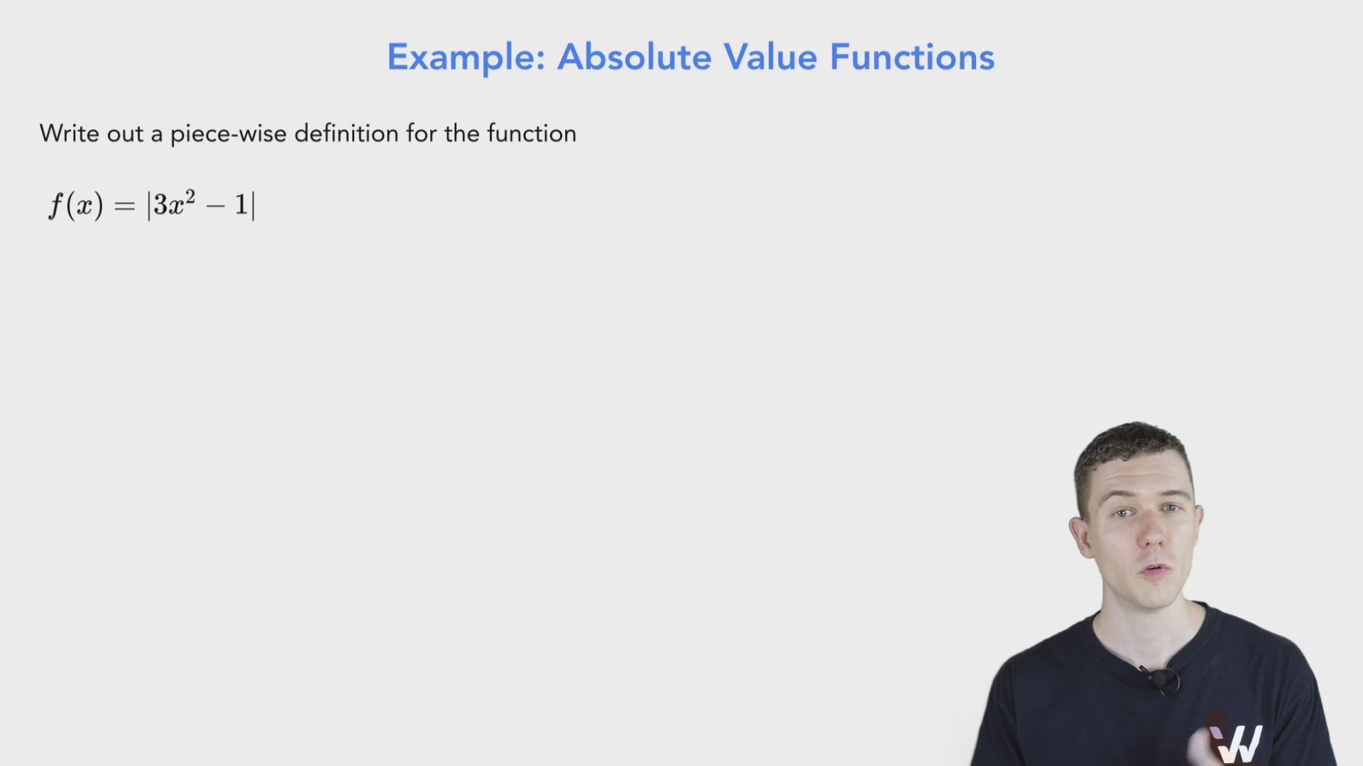 Absolute Value Functions - Wize University Calculus 1 Textbook | Wizeprep
