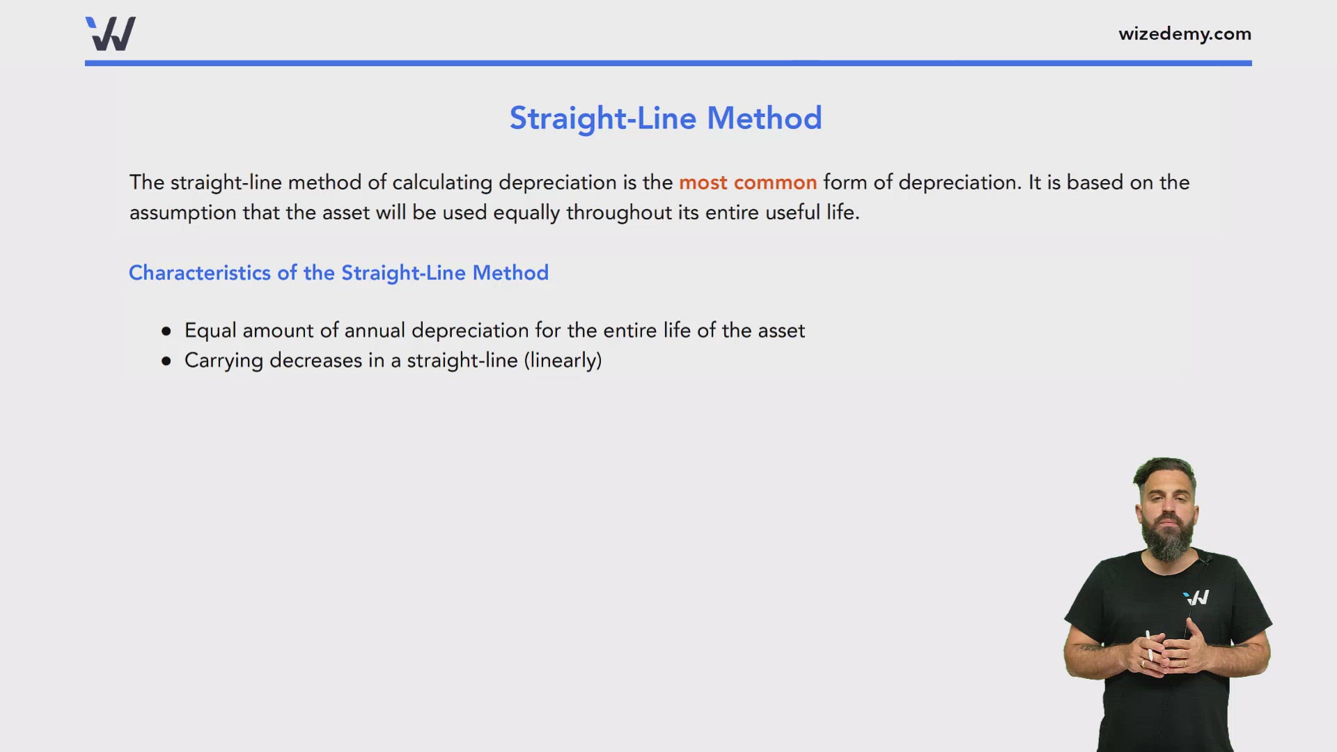 Straight-Line Method - Wize University Introduction to Financial ...