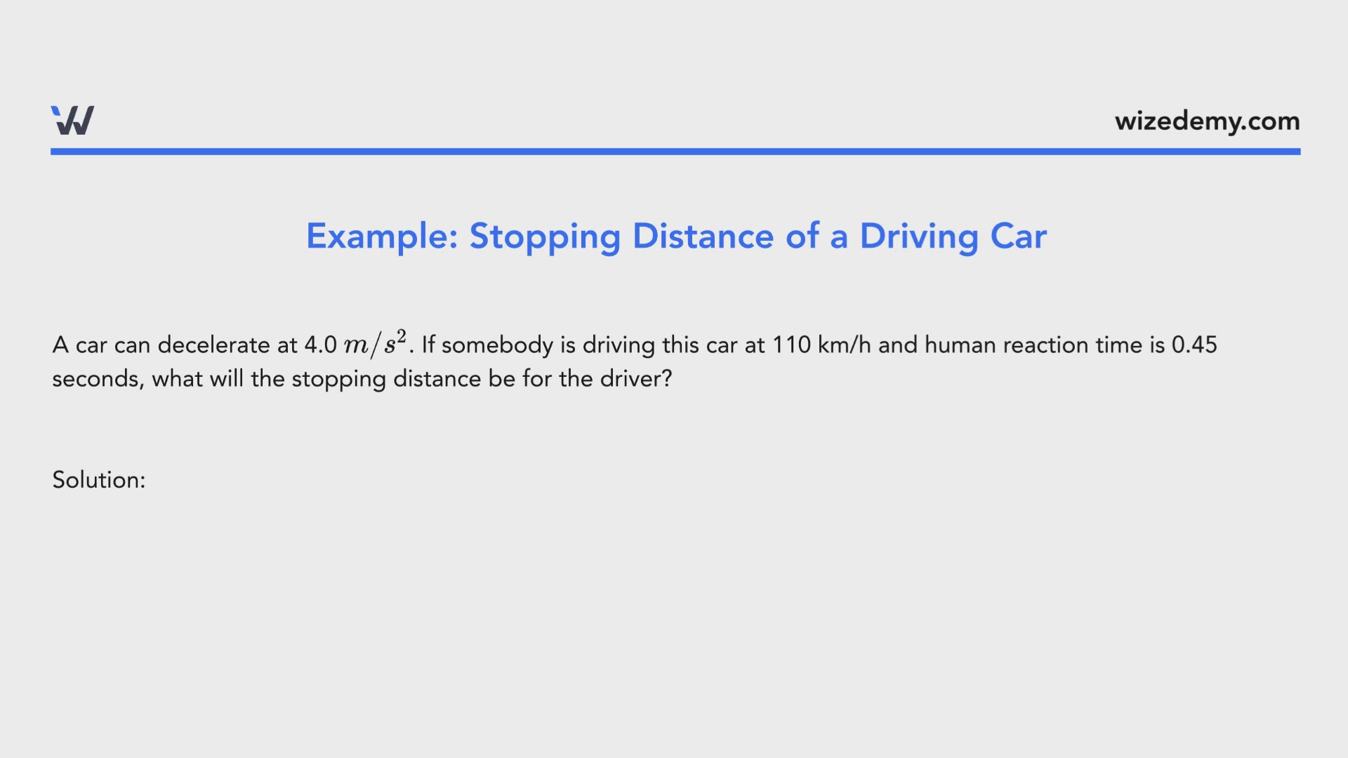 One-Dimensional Kinematic Equations - Wize University Physics Textbook ...