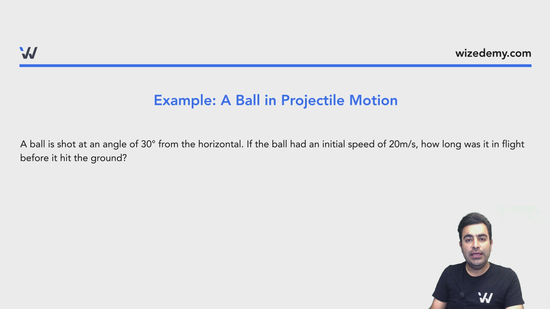Projectile Motion - Wize University Physics Textbook (Master) | Wizeprep