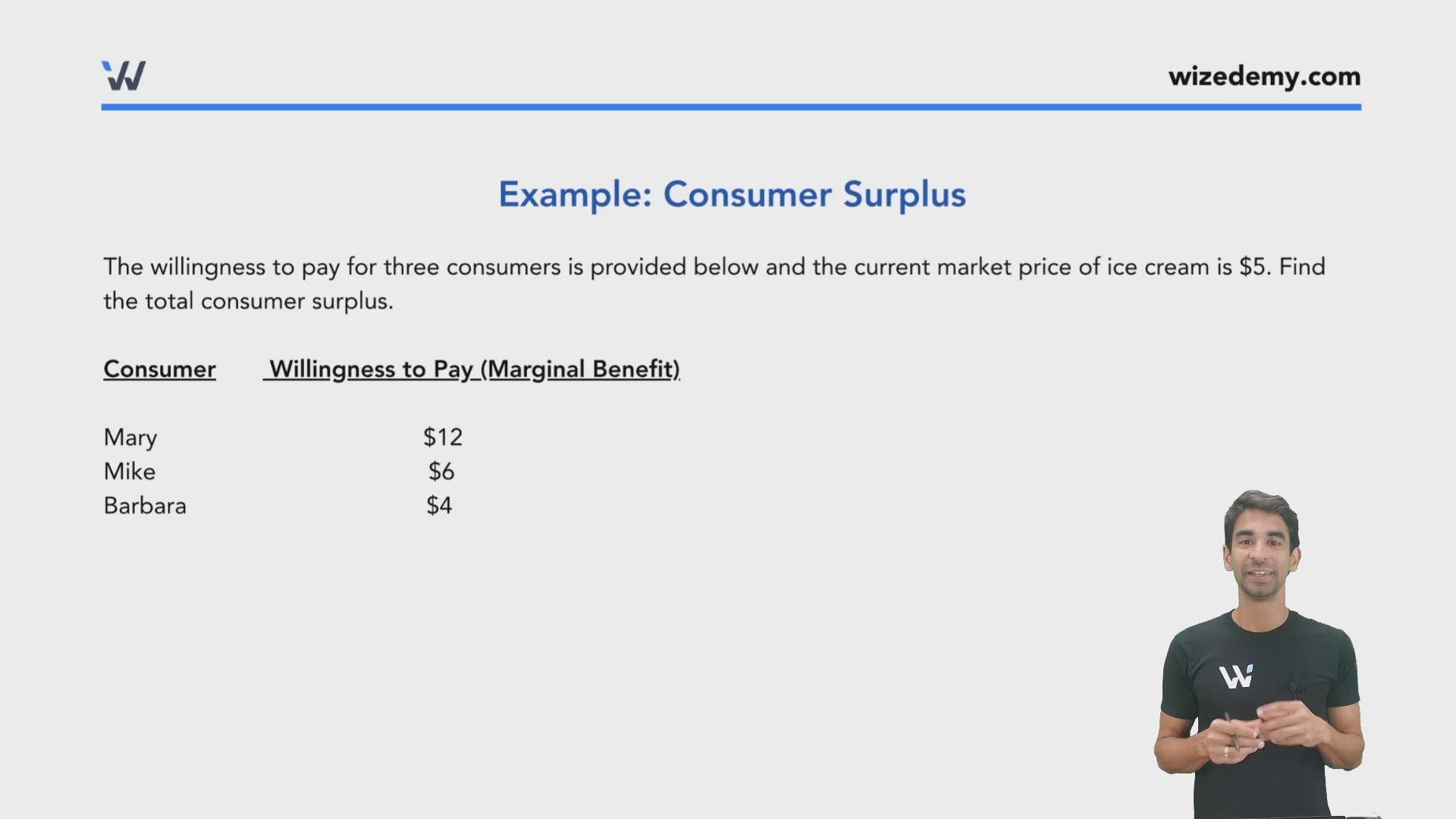 Consumer Surplus - Wize University Microeconomics Textbook | Wizeprep