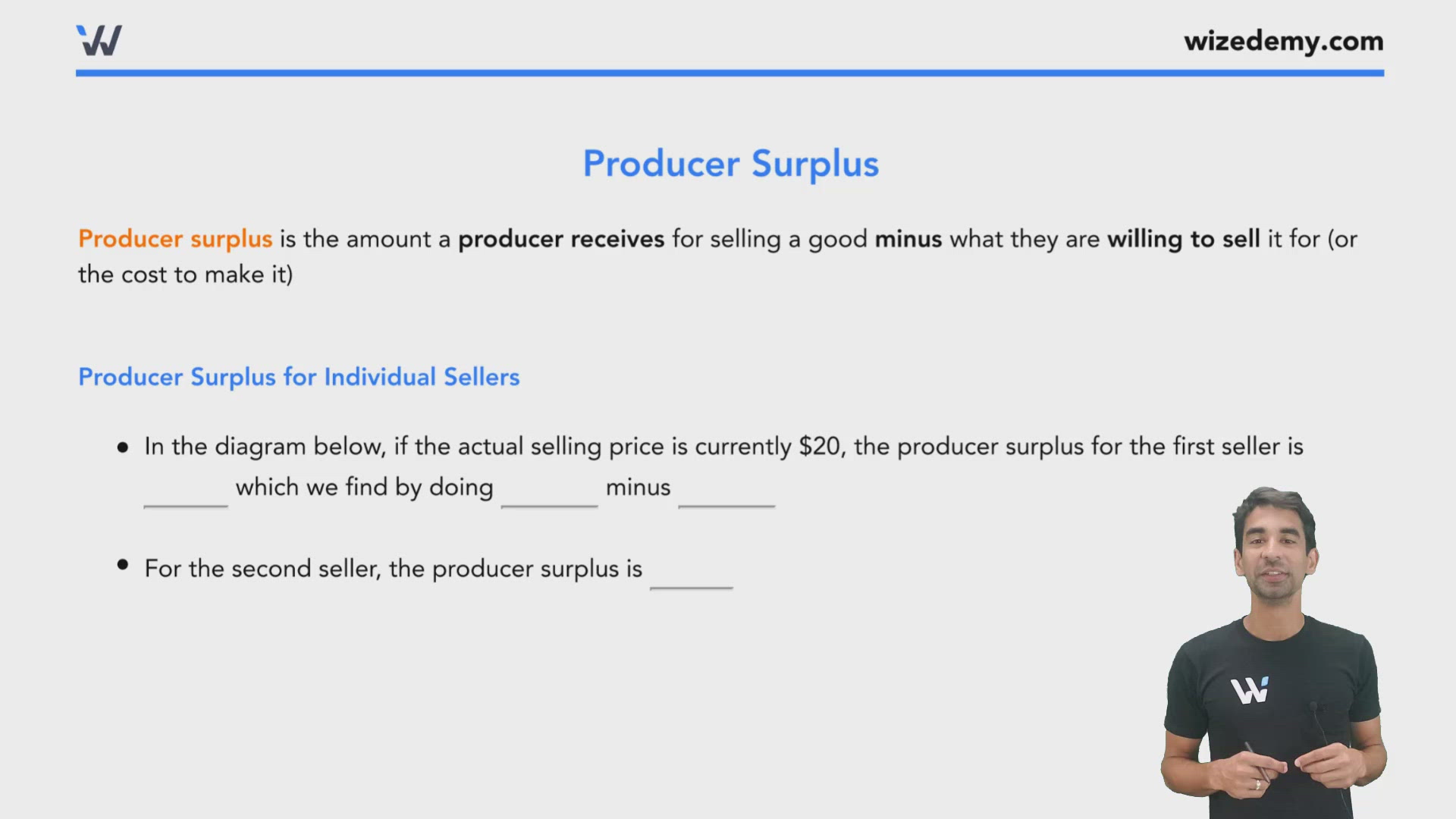 Producer Surplus - Wize University Microeconomics Textbook | Wizeprep