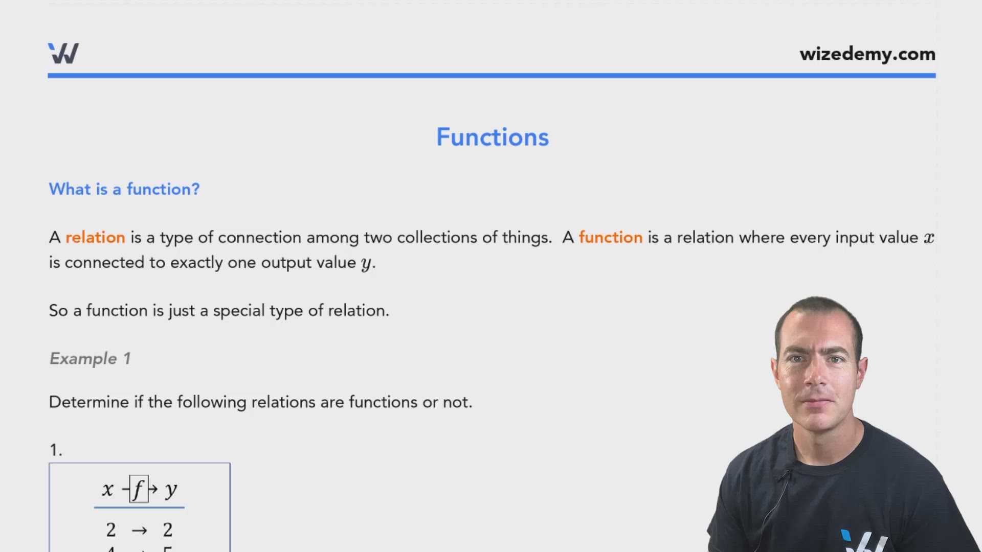 Functions - Wize Grade 11 Mathematics Textbook | Wizeprep