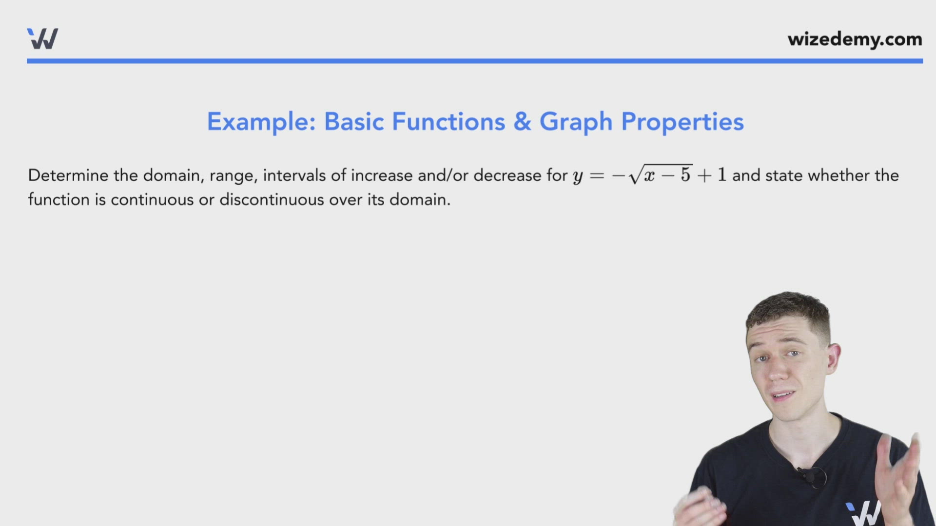 Basic Functions & Graph Properties - Wize High School Grade 12 Pre ...