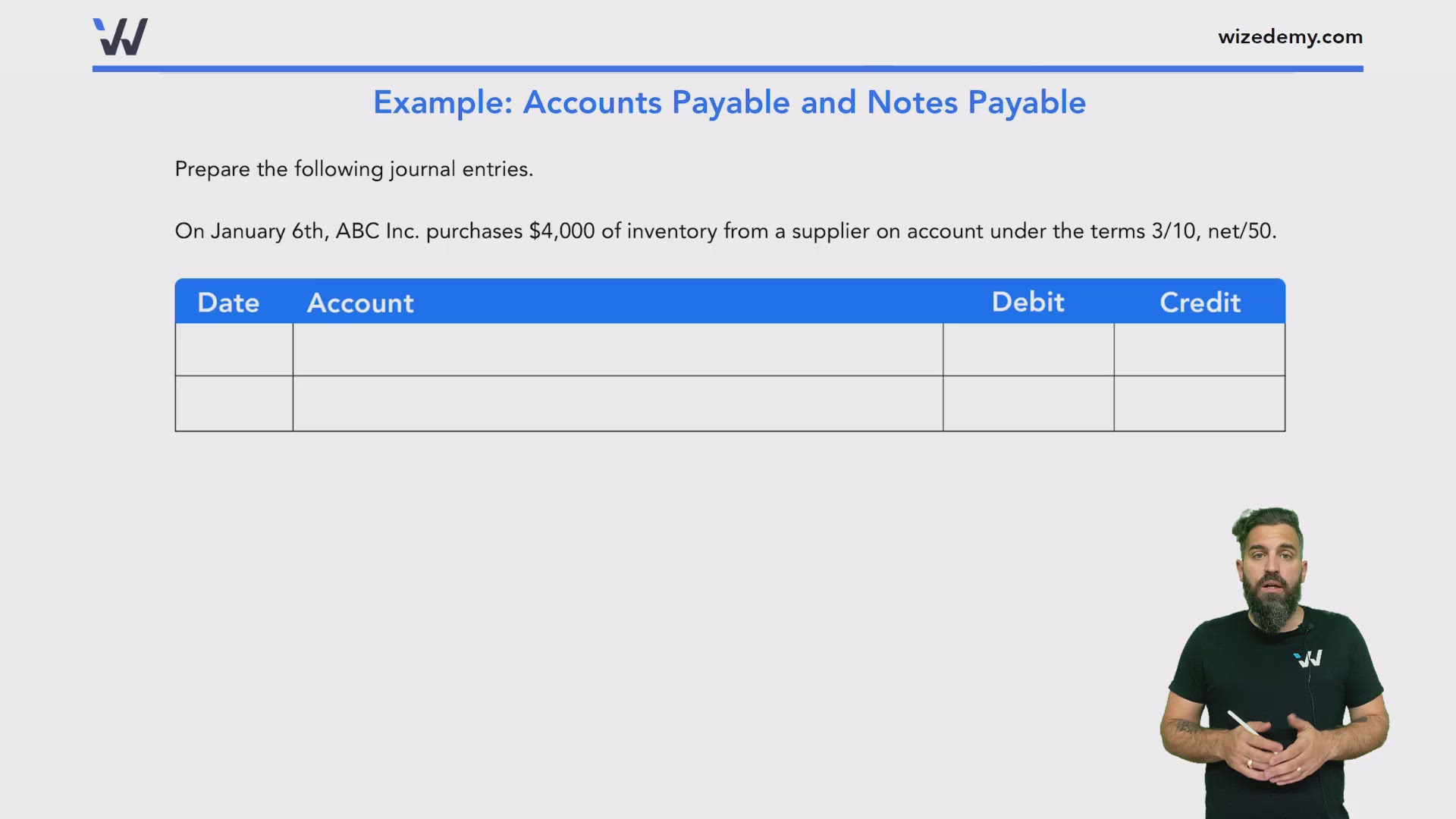 Accounts Payable and Notes Payable - Wize University Introduction to ...