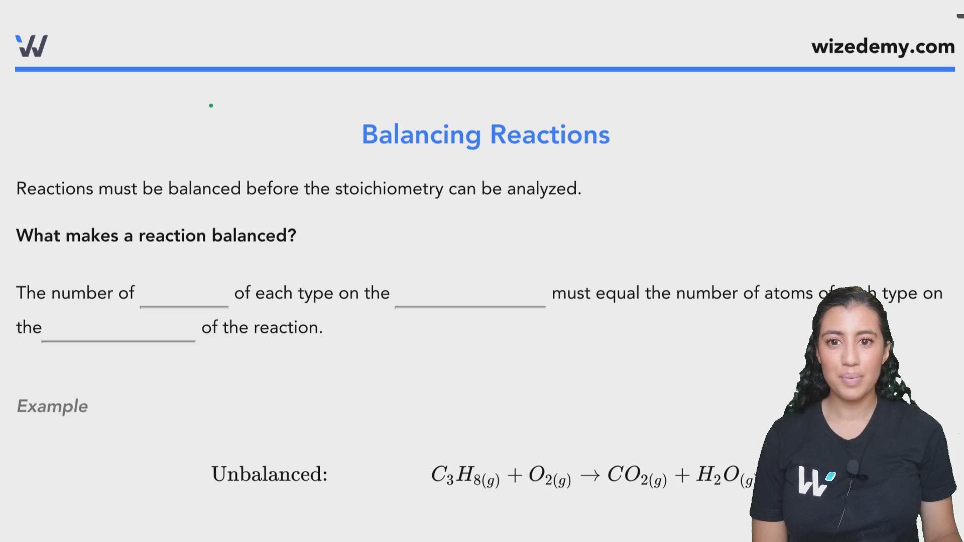 Introduction to Chemical Equations and Balancing - Wize University ...