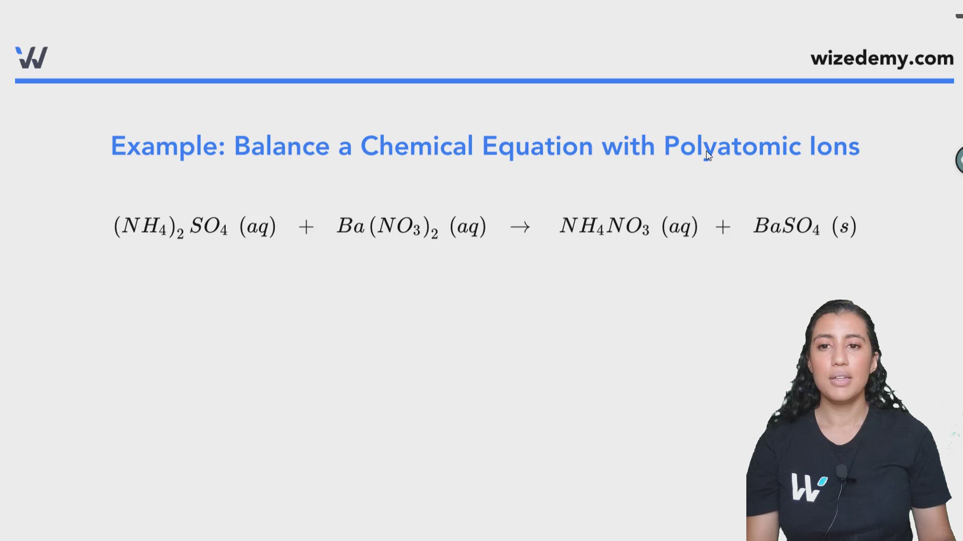 Introduction to Chemical Equations and Balancing - Wize University ...
